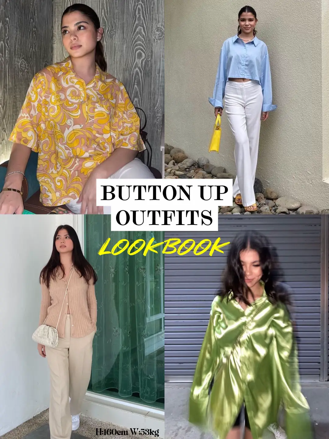 BUTTON UP SHIRT OUTFIT IDEAS | แกลเลอรีที่โพสต์โดย Faznadia | Lemon8