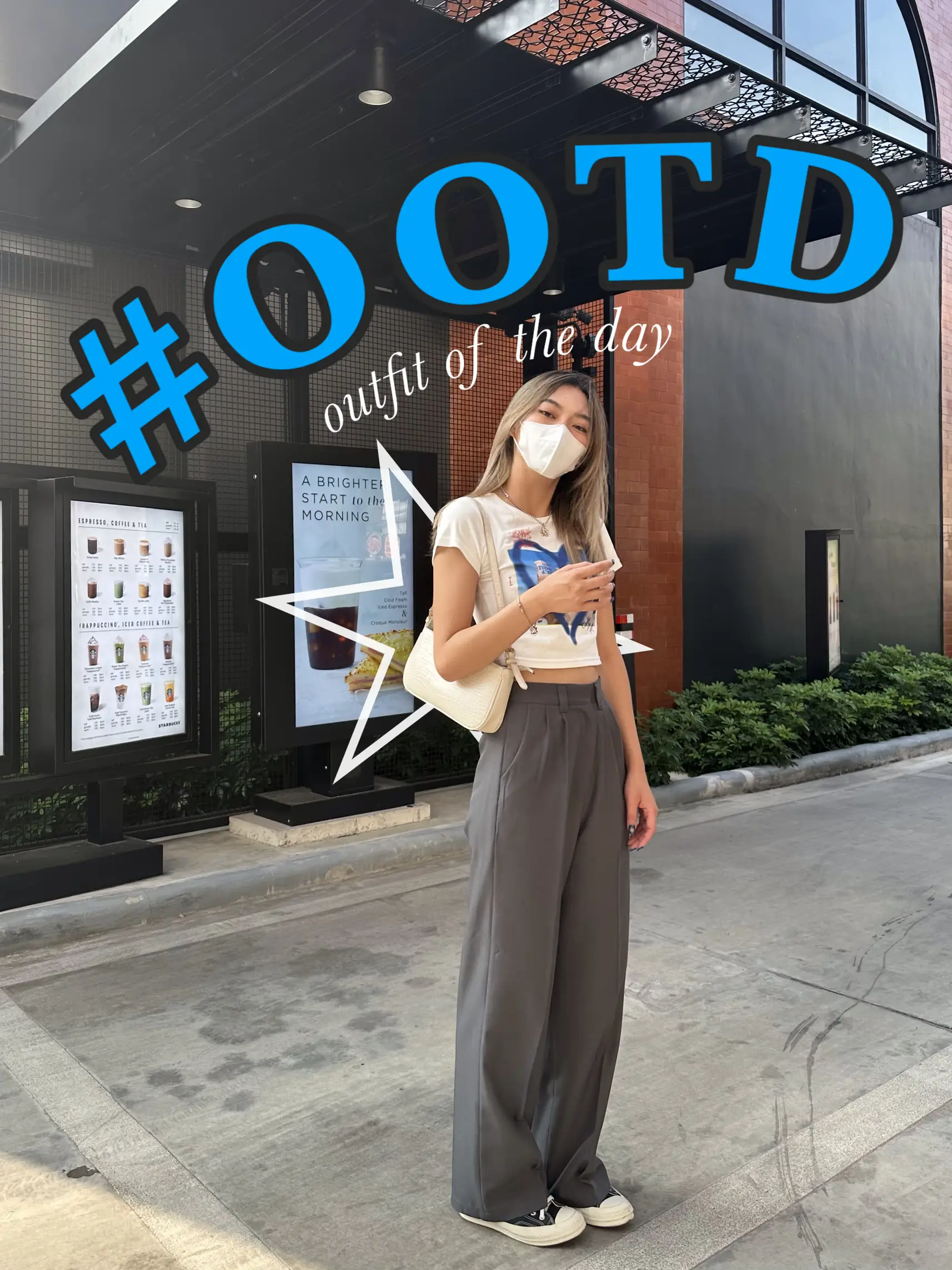 #OOTD : outfit of the day💙 ชิลๆไปกินกาแฟกันค้าบบ ☕️🪄 | แกลเลอรีที่โพสต์ ...
