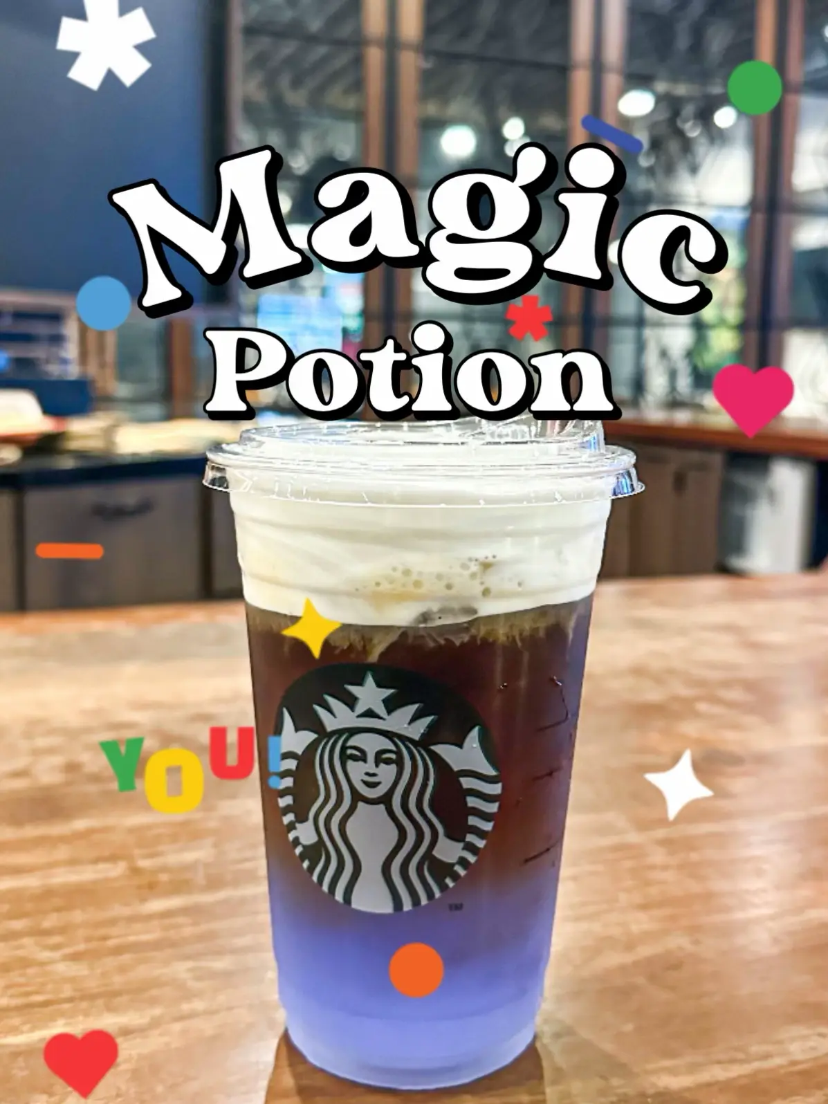 Starbucks Magic Potion 🫶🏻 🔮 เมนูน้ำมะพร้าวอัญชันคัสตอม💫 | แกลเลอรีที่ ...