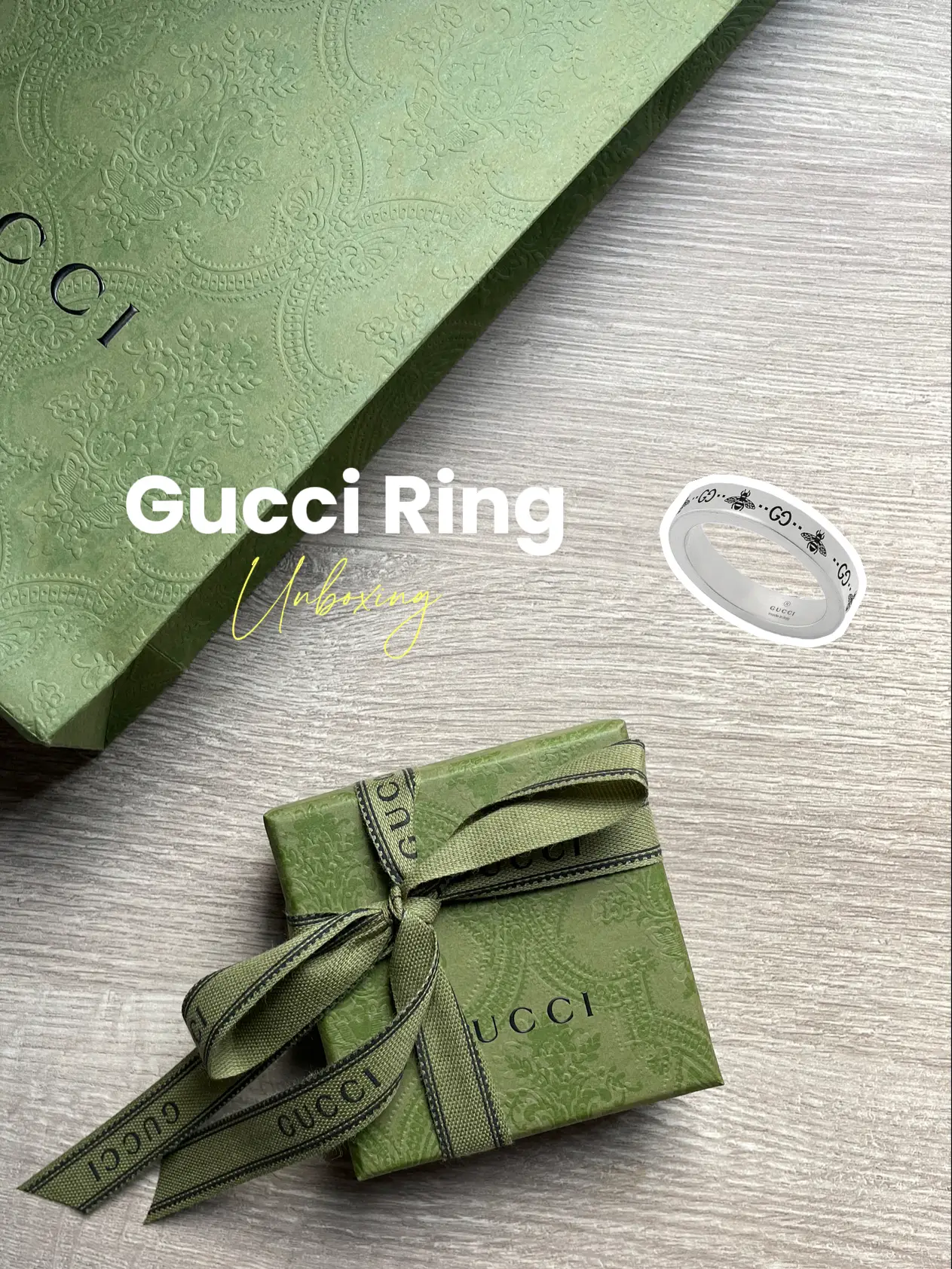 Unboxing Gucci Ring 💍🎁 แหวน Gucci ราคาหลักพัน! | แกลเลอรีที่โพสต์โดย ...