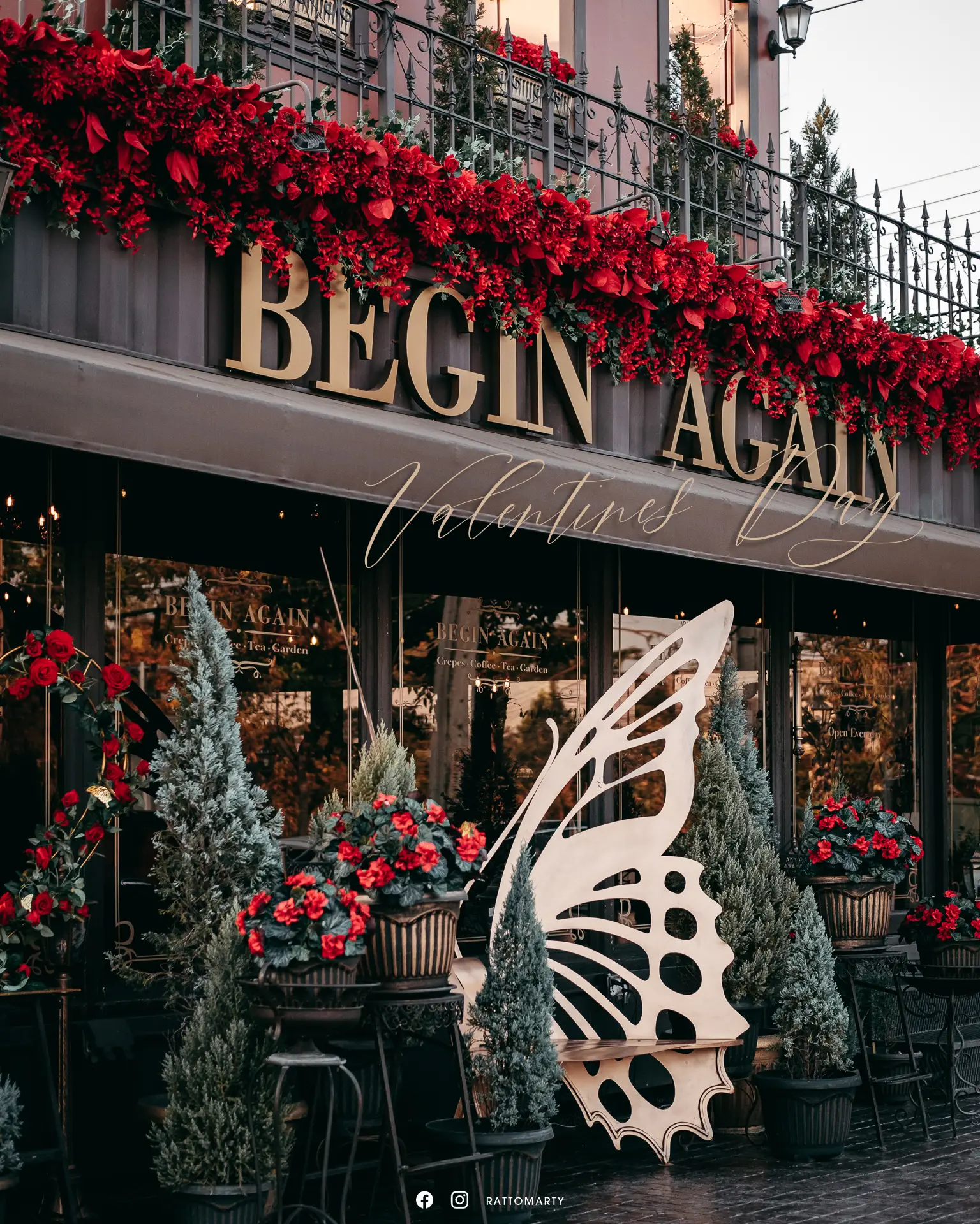 Begin Again จัดธีมวาเลนไทน์สวยมาก มาสวีทวาเลนไทน์กัน 🌹🌹 | แกลเลอรีที่โพสต์โดย Rattomarty | Lemon8