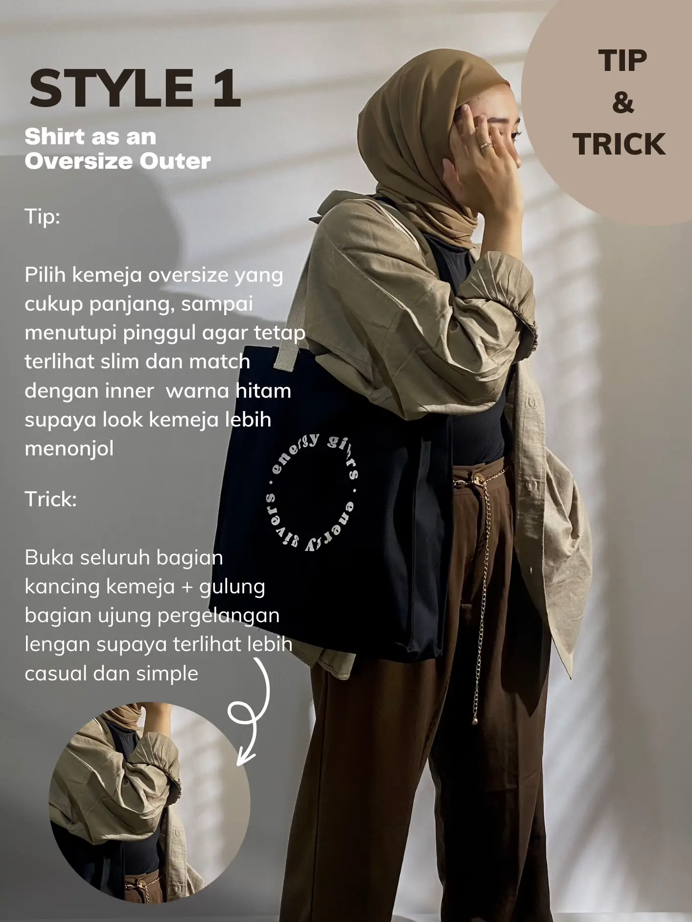 2 LOOK STYLE KEMEJA OVERSIZE (di jadiin Outer) | Galeri diposting oleh Rani | Lemon8