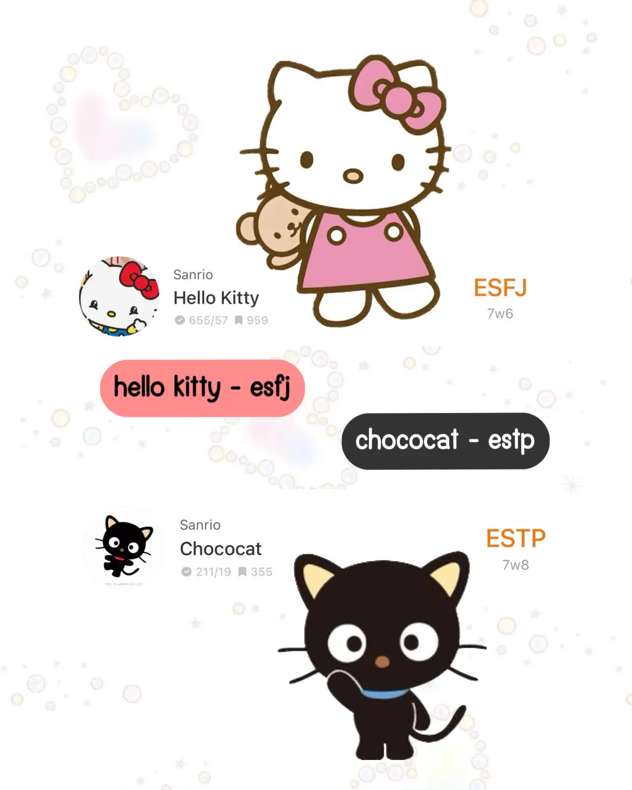 mbti ของน้องๆ sanrio 🎠💕 มาเช็คกันว่าเราคือตัวไหน ! | แกลเลอรีที่โพสต์ ...