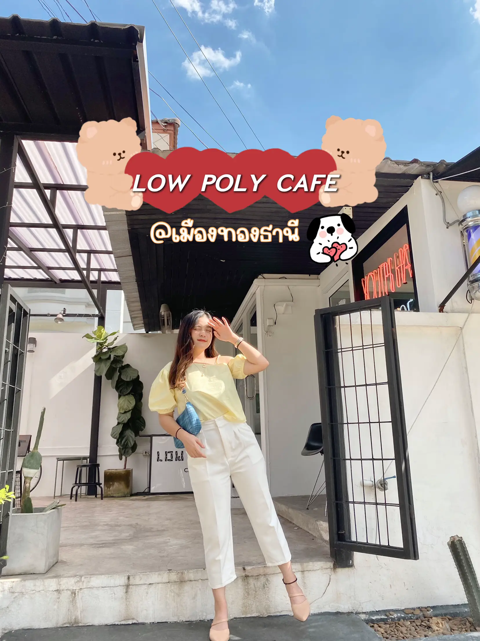 Low Poly Cafe 🖼 คาเฟ่สายอาร์ต @เมืองทองธานี | แกลเลอรีที่โพสต์โดย KY🌷 | Lemon8