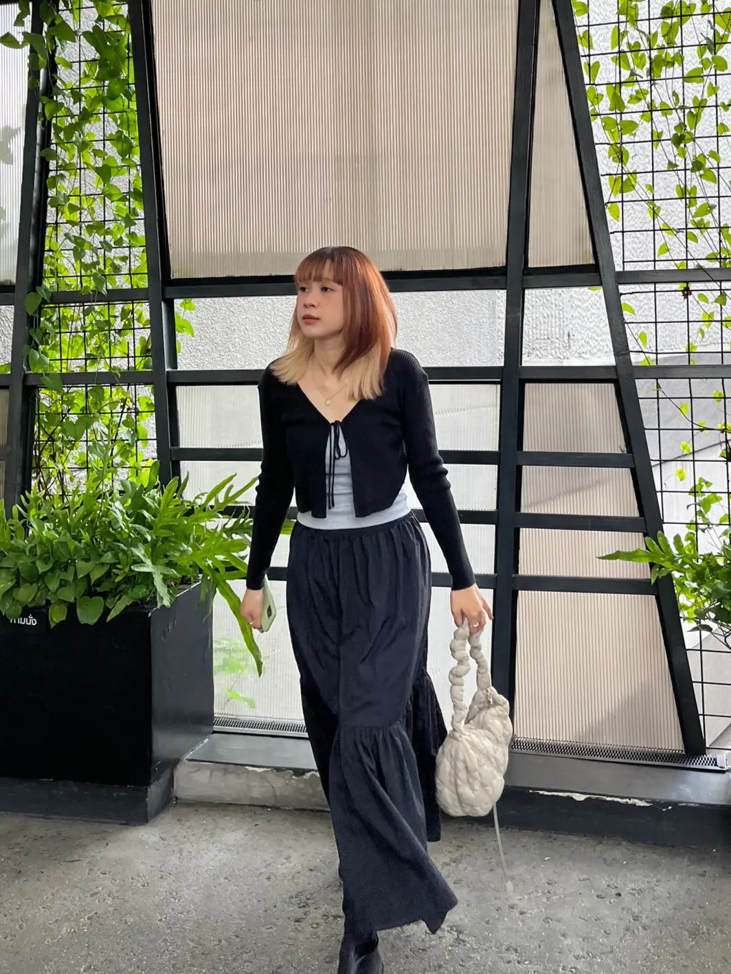 OOTD : mix&match long skirt🖤📂 | แกลเลอรีที่โพสต์โดย JANE | Lemon8
