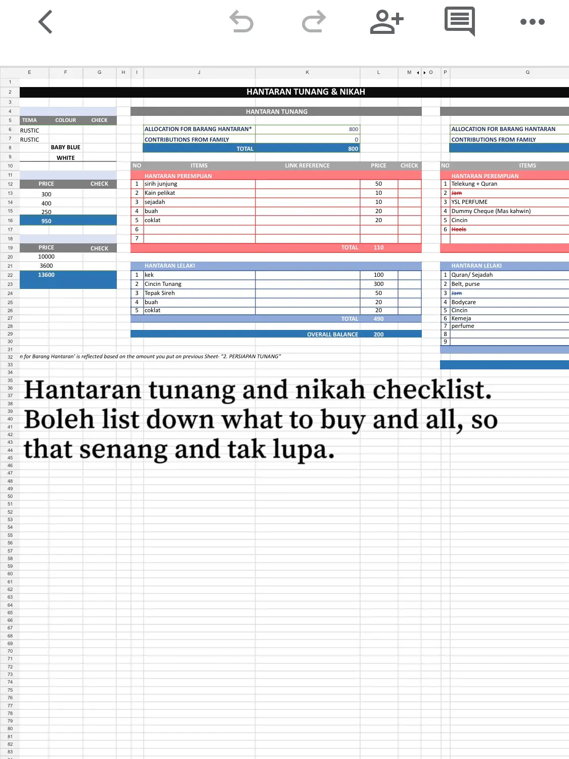 list persiapan pernikahan excel - Pencarian Lemon8