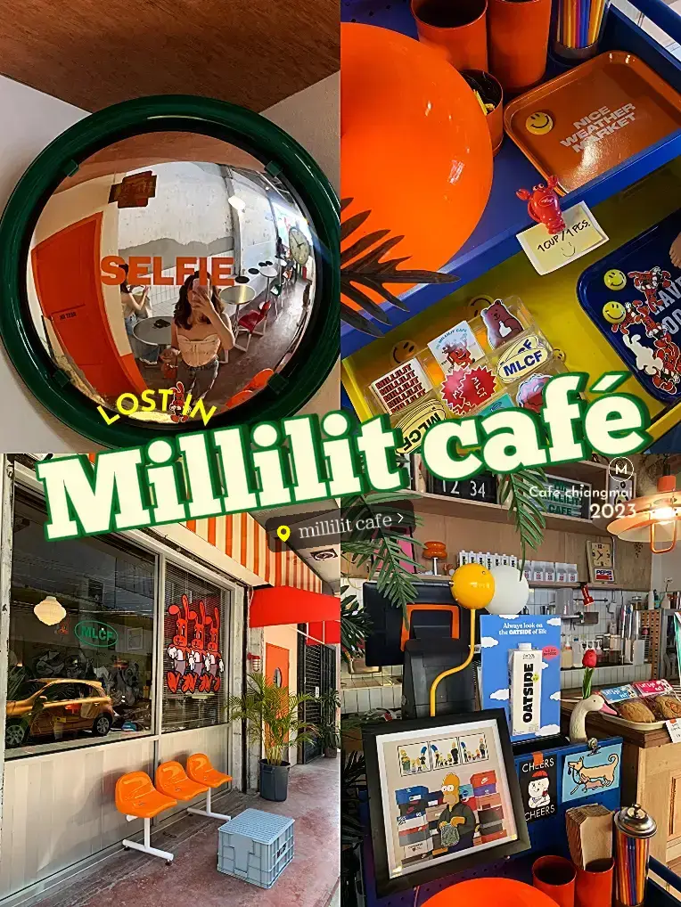 Millilit café 🐰🍊 cnx คาเฟ่เปิดใหม่2023 | แกลเลอรีที่โพสต์โดย ☁️🌷 ffahchom | Lemon8