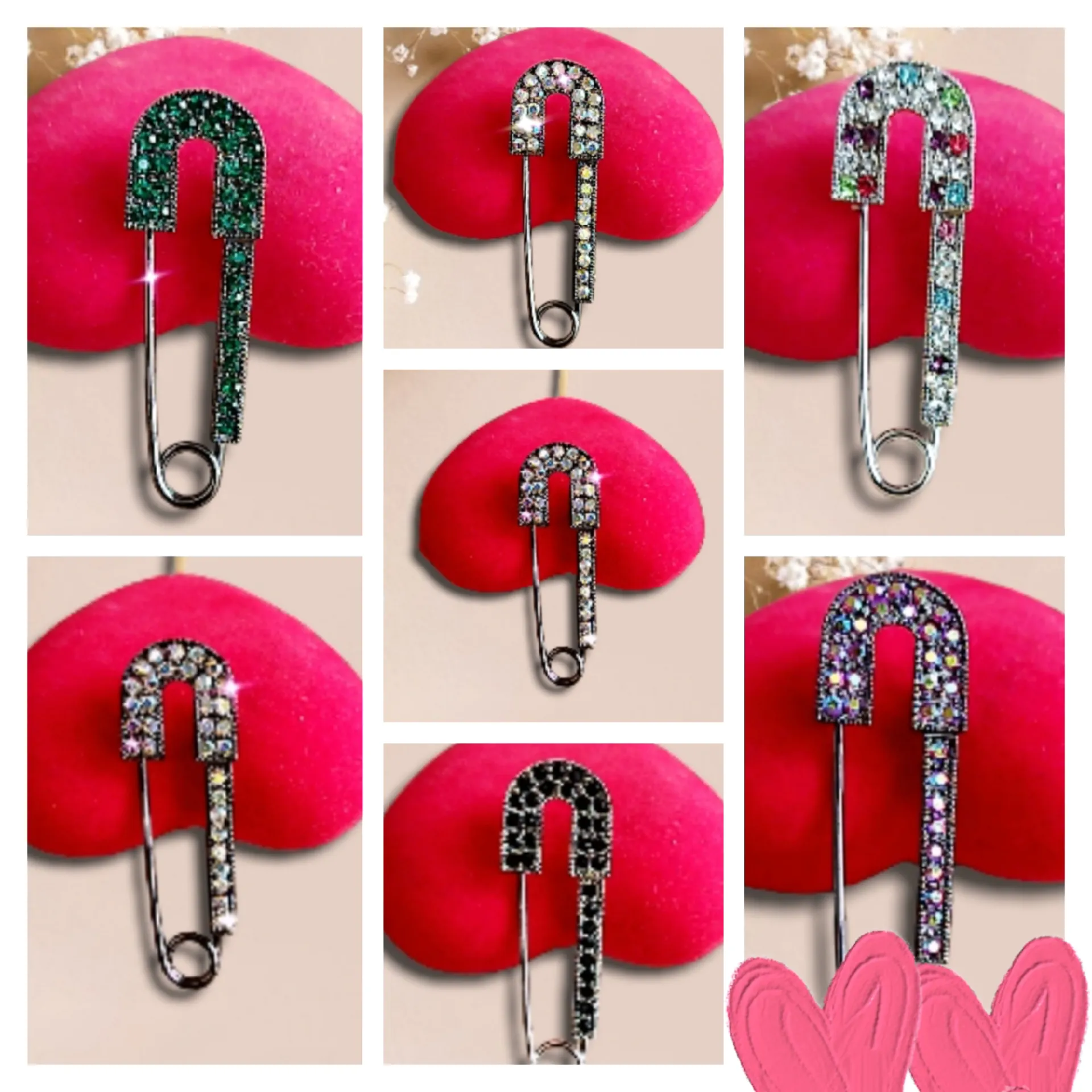 korean safety pin brooch bahu.. | Galeri disiarkan oleh miramiraz | Lemon8