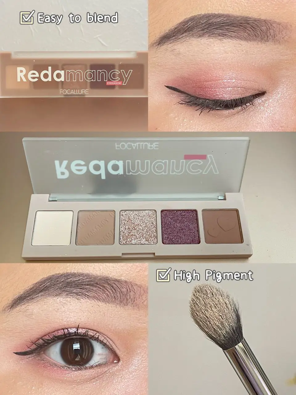Focallure 5 shades eyeshadow palette tutorials | Galeri disiarkan oleh ...