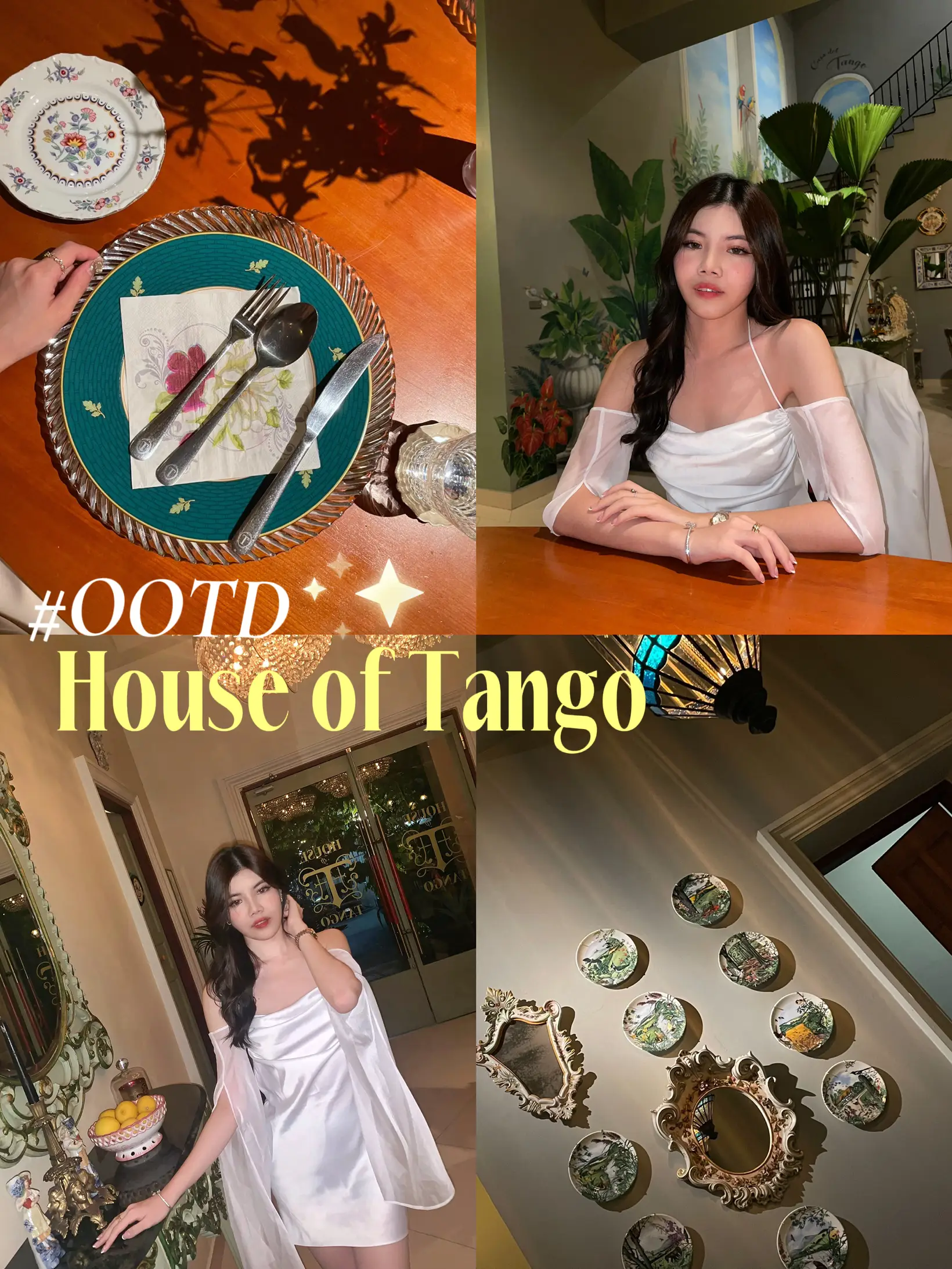 แจกพิกัดชุด #OOTD at House of Tango💫👗💍 | แกลเลอรีที่โพสต์โดย Pupee 🐰*🥑 | Lemon8