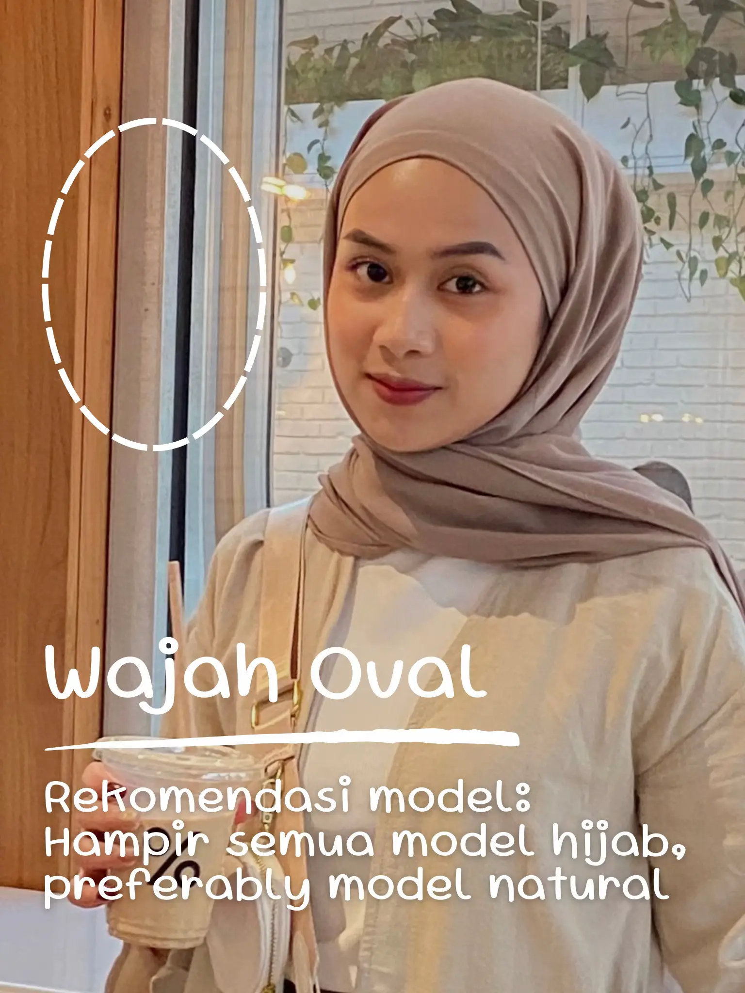 Cara memakai hijab pashmina sesuai bentuk wajah🌞 | Galeri diposting ...