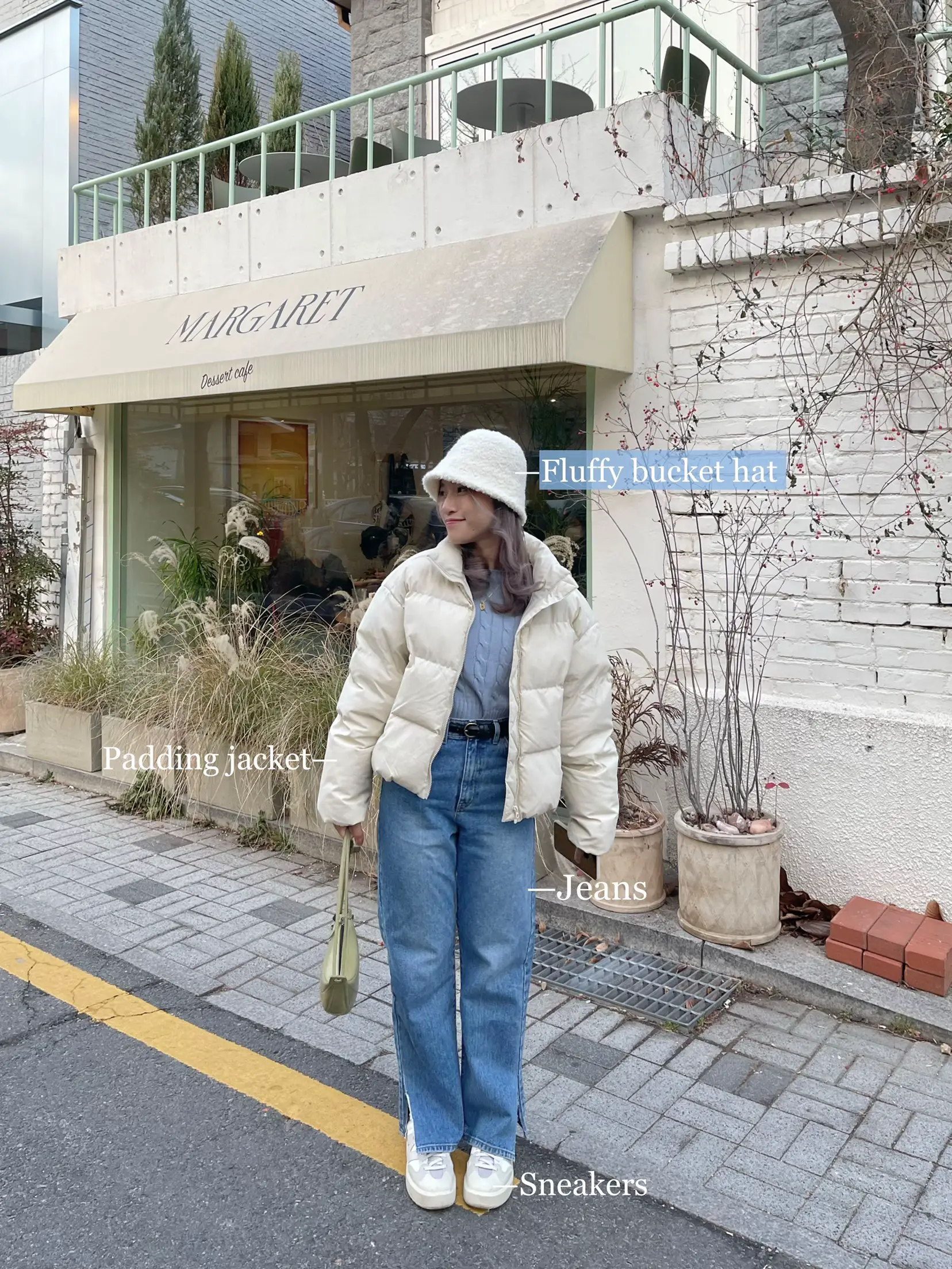 OOTD in KOREA ️ Winter ep.5 ลุคนี้สีนุ้บนิ้บใจซื้อใหม่ทั้งตัว😂🥣🍐🥨 | แกล ...