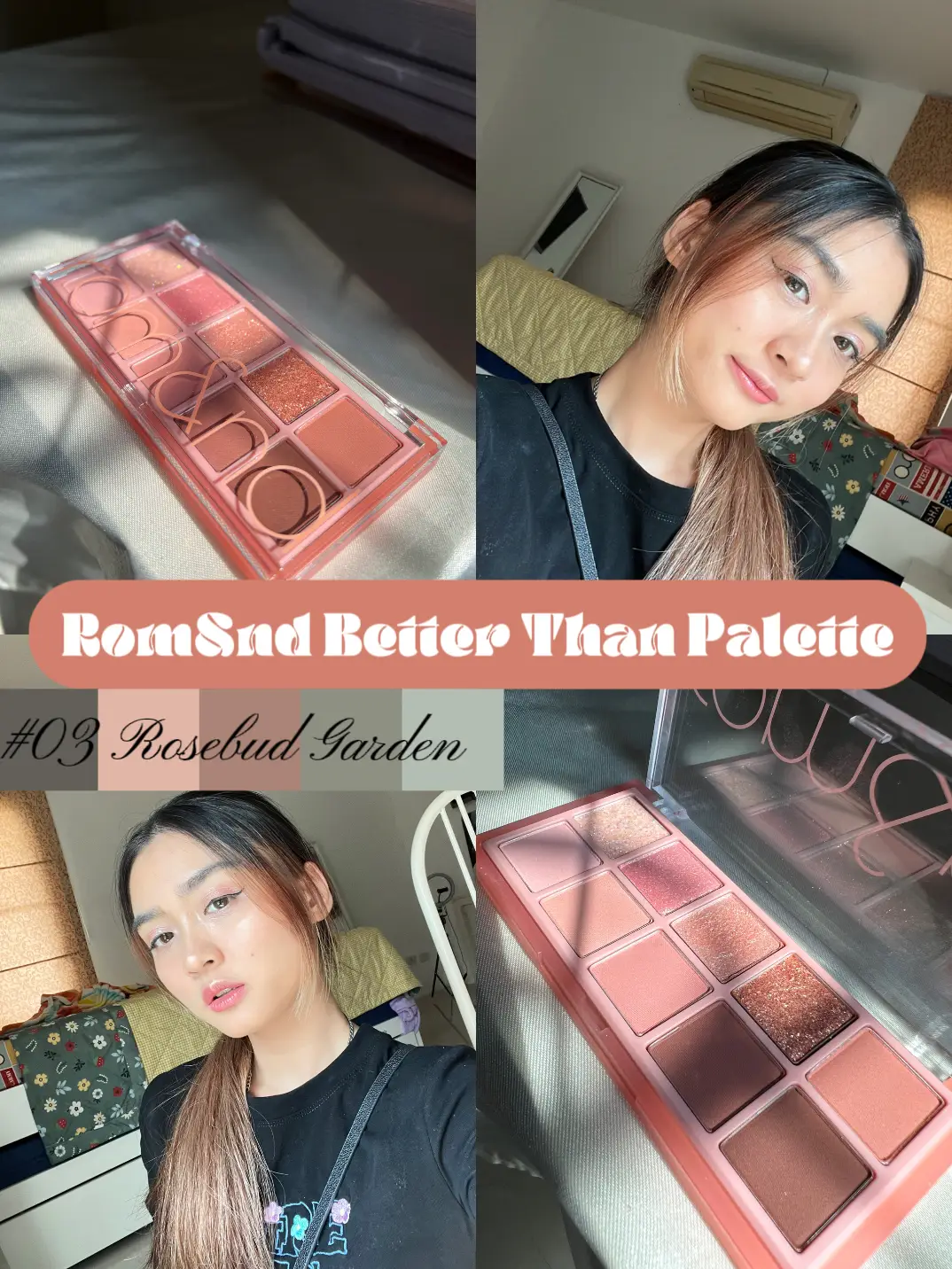 Rom&nd Better Than Palette พาเลทตาโทนชมพูที่แนะนำ💖 | แกลเลอรีที่โพสต์โดย Noodee.ntm | Lemon8
