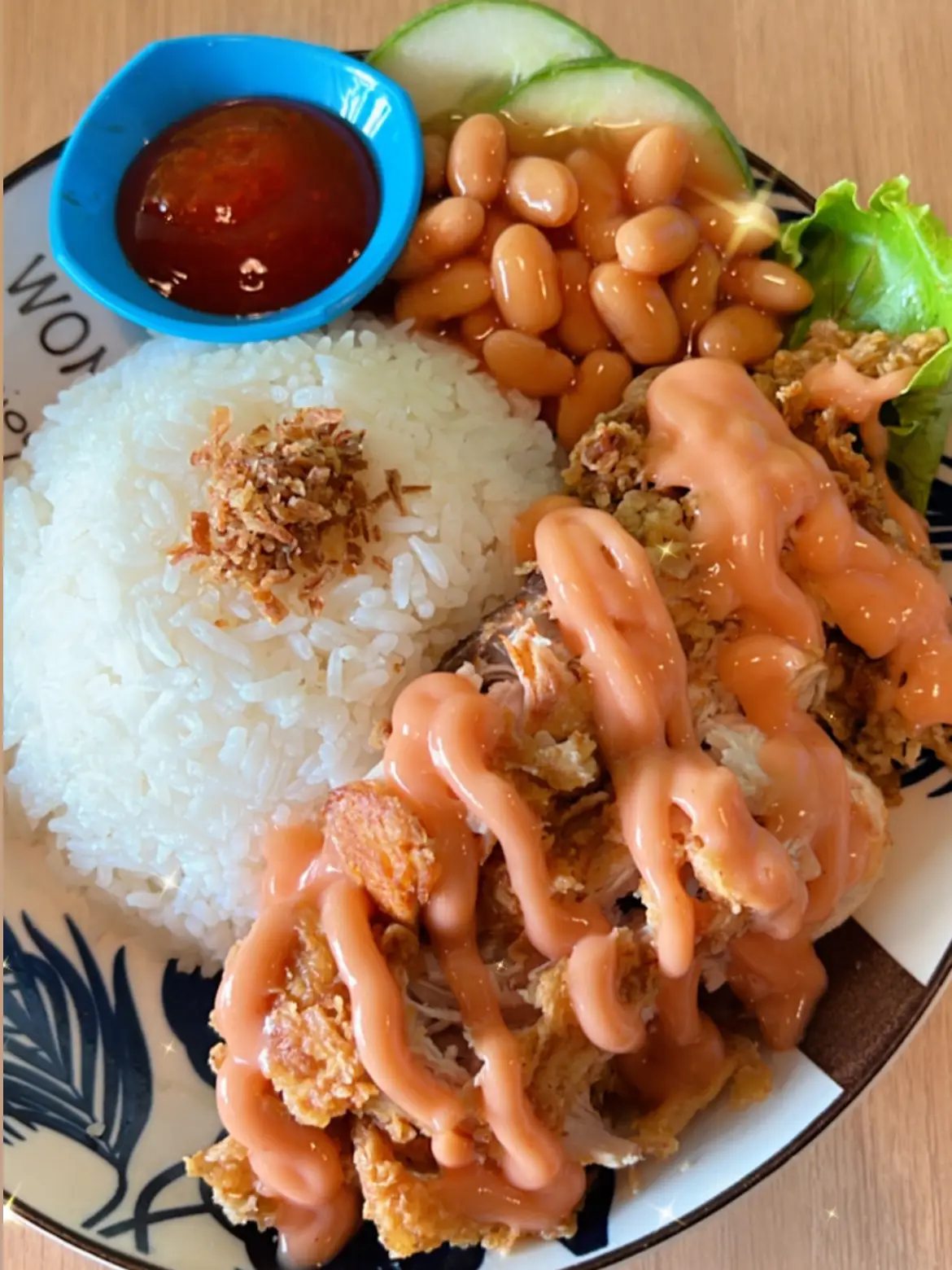 Salad Chicken Rice | Video diterbitkan oleh DinDaz | Lemon8