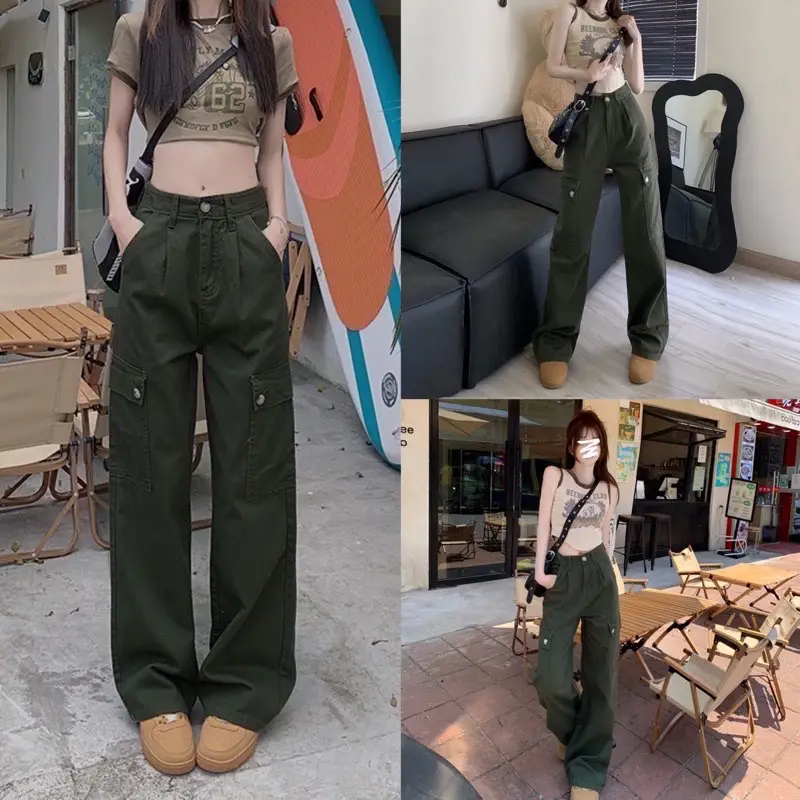 📌ชี้เป้า กางเกงคาร์โก้เอวสูงกระเป๋าข้าง สวยปัง🤍🤍 | แกลเลอรีที่โพสต์โดย ...