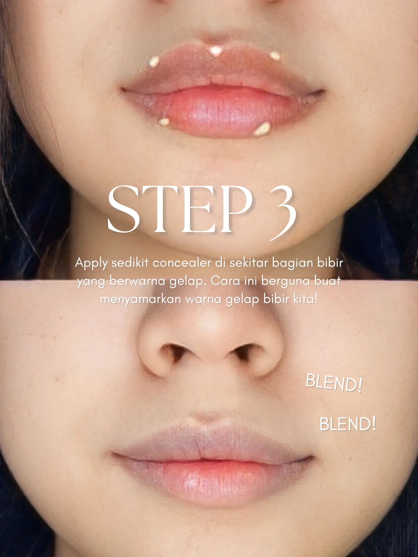 Cara Make Up Bibir Yang Hitam | Saubhaya Makeup