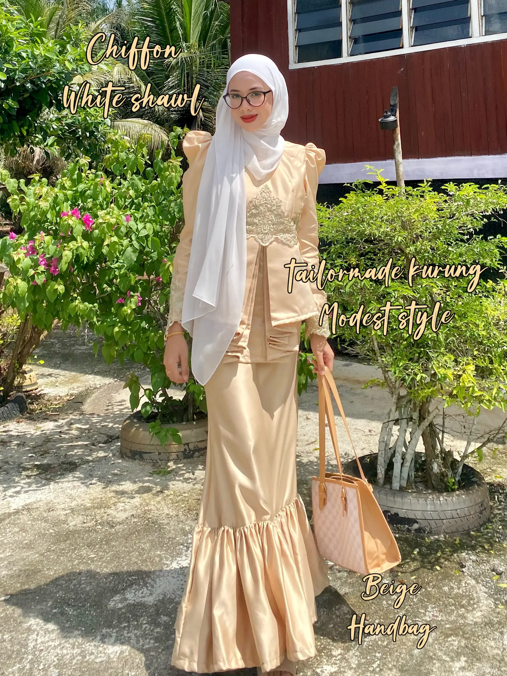 Serve Look for Raya with beige theme 👑 | Galeri disiarkan oleh firajamain | Lemon8