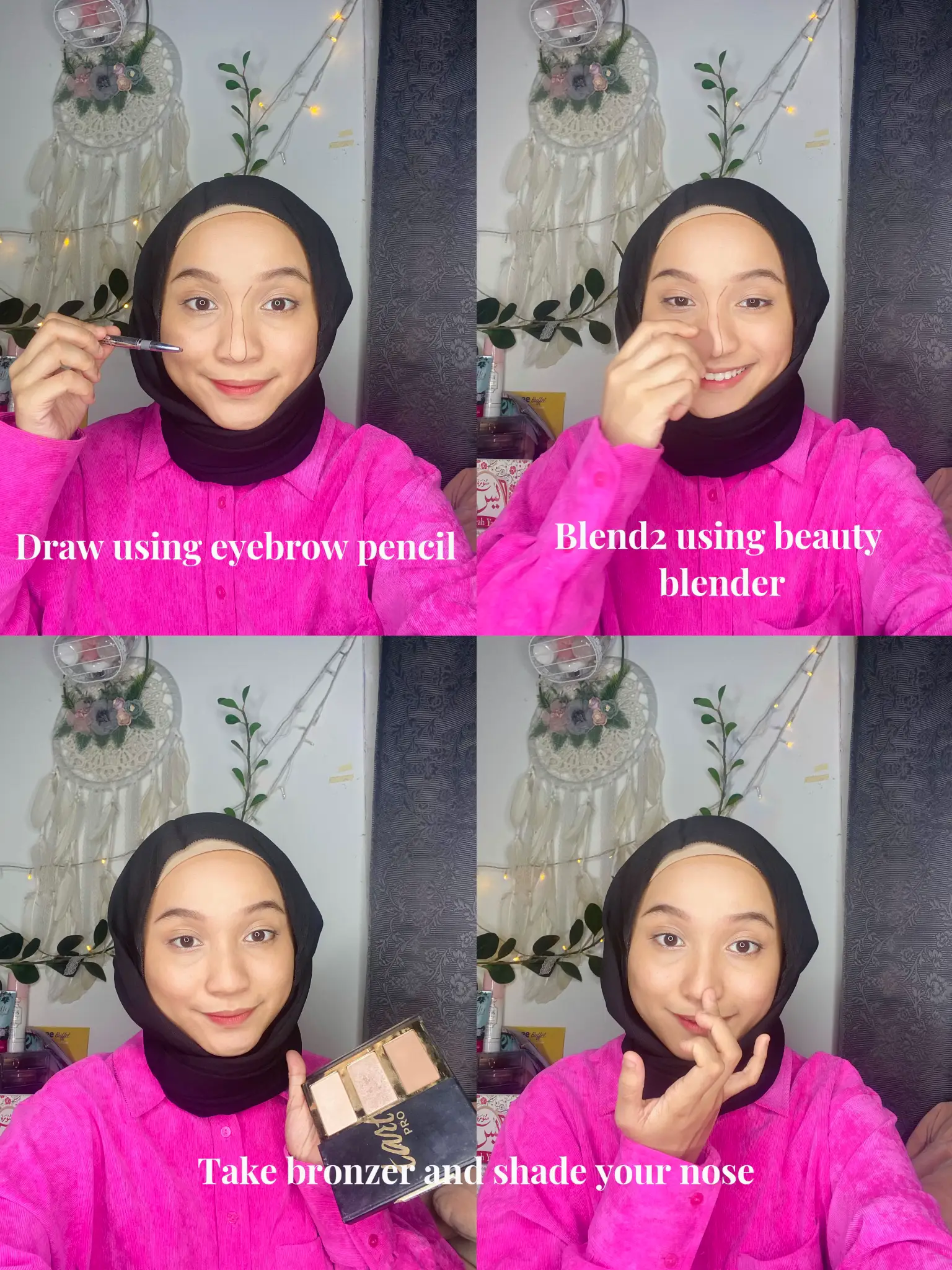 Nose contour (eyebrow pencil) | Galeri disiarkan oleh Dahiyah | Lemon8