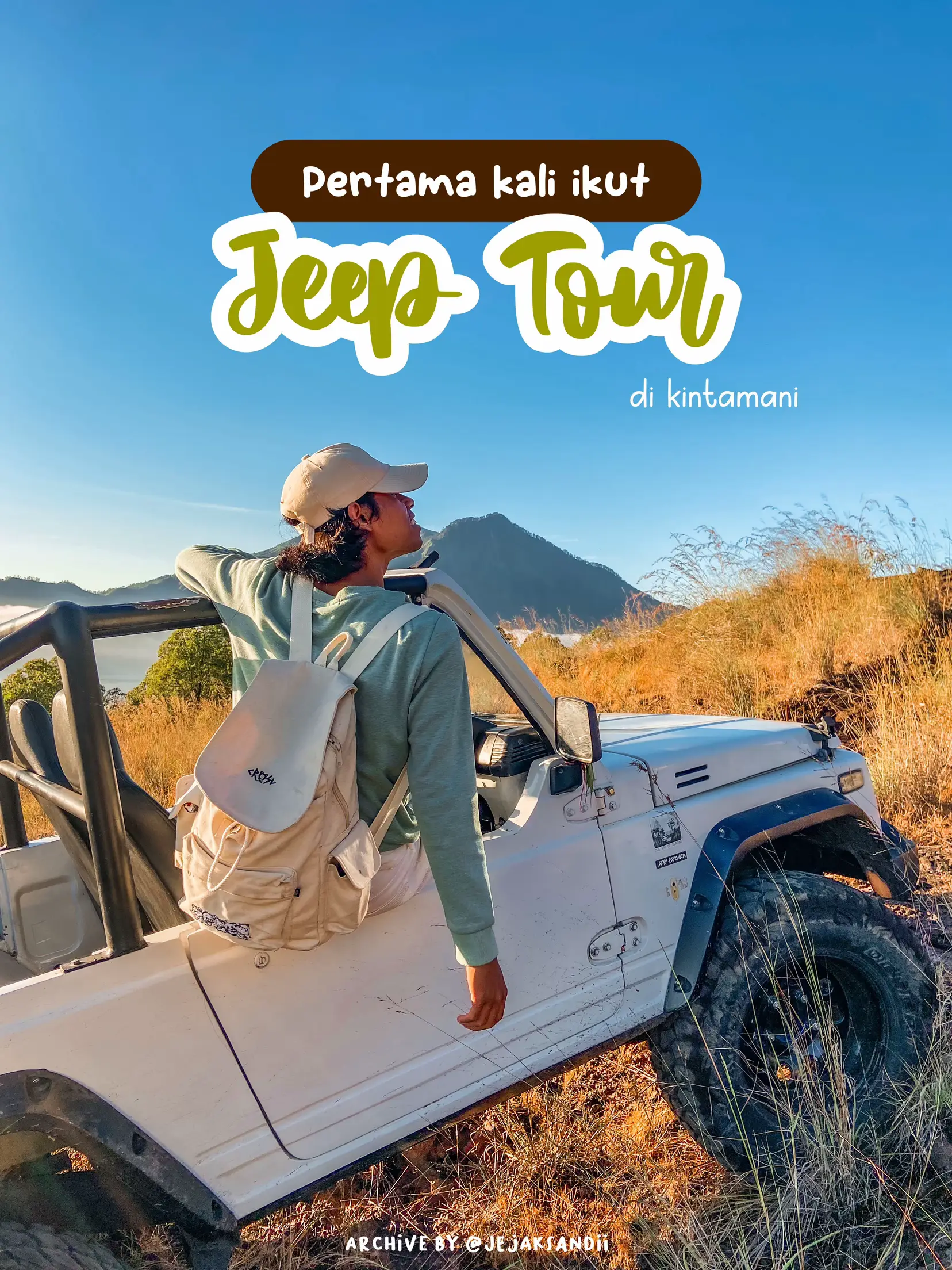Pertama kali ikut jeep tour di Kintamani | แกลเลอรีที่โพสต์โดย jejaksandii | Lemon8