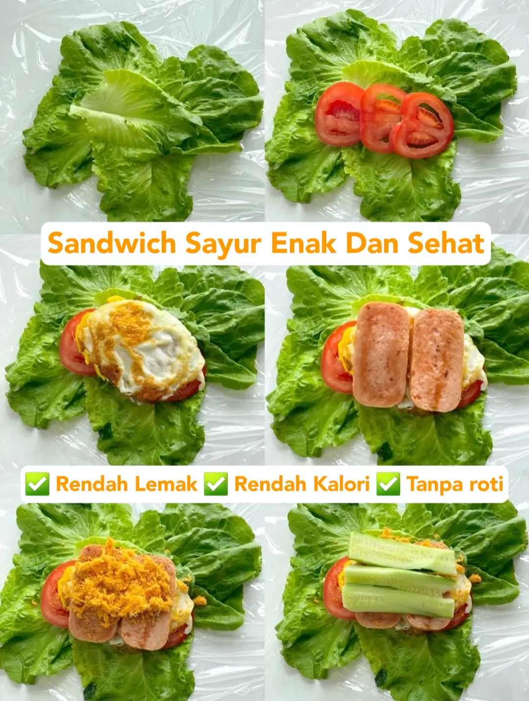 RESEP SANDWICH SAYURAN TANPA ROTI🌯🤩🤤 | Galeri diposting oleh resep ...