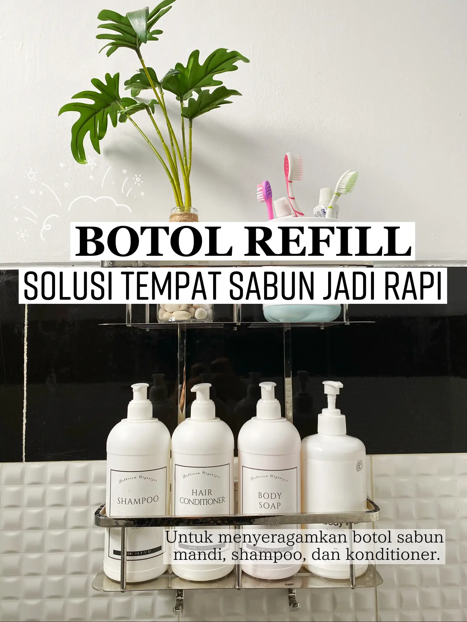 Botol Refill 💡Solusi tempat sabun jadi estetik. | Galeri diposting oleh ...