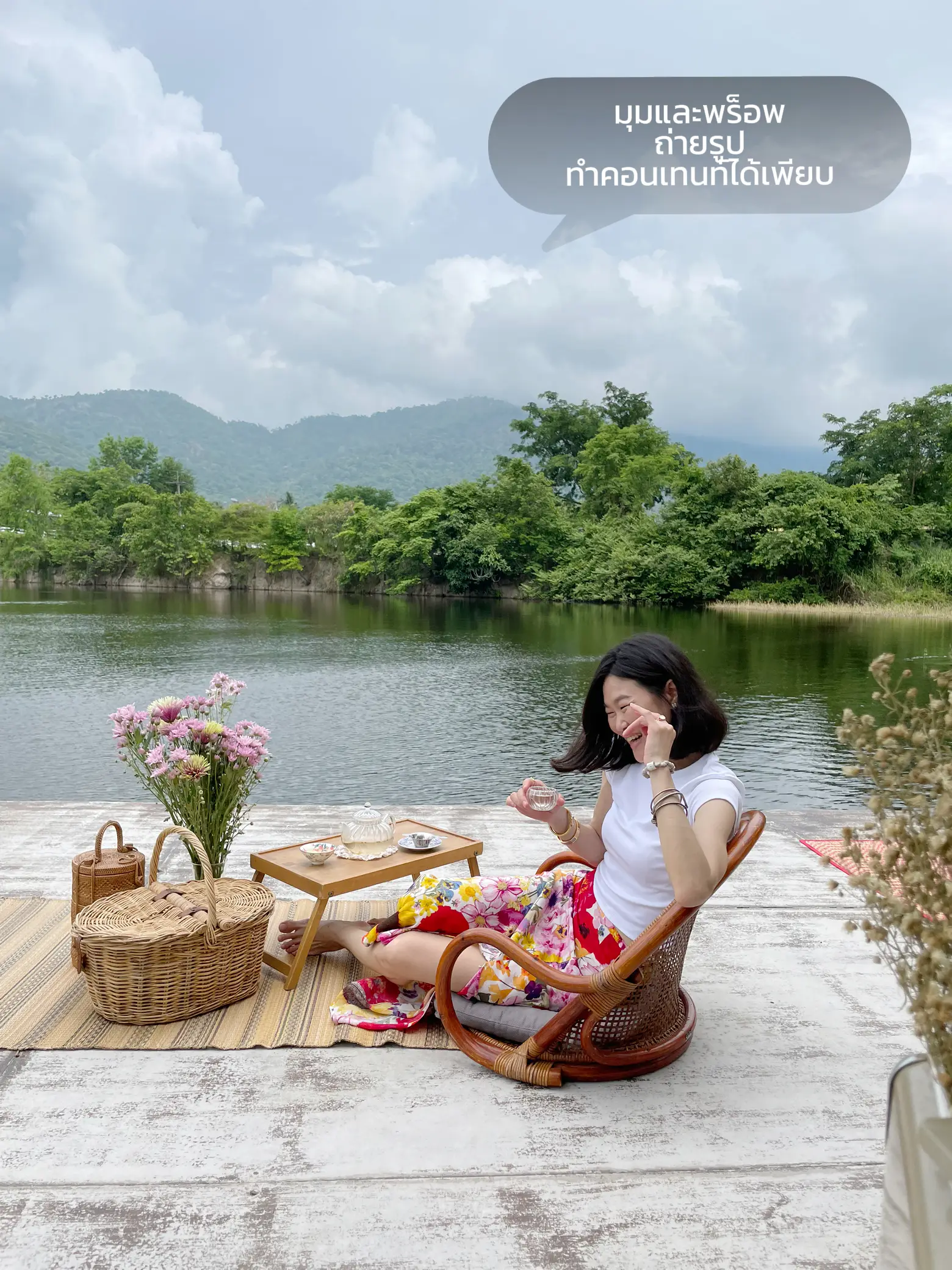 Bianca Moment Tea Room On A Raft By The Chill Waterfront 🫖💕 | Gallery posted by Yoo | Lemon8