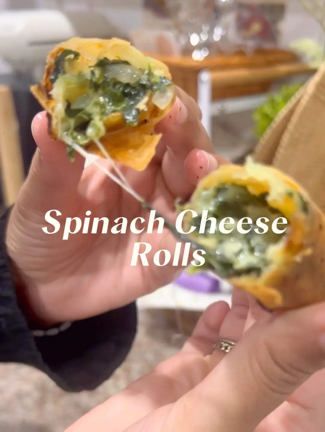 ปอเปี๊ยะผักโขม (Spinach Cheese Rolls) มันๆเค็มๆ | วิดีโอที่เผยแพร่โดย ...