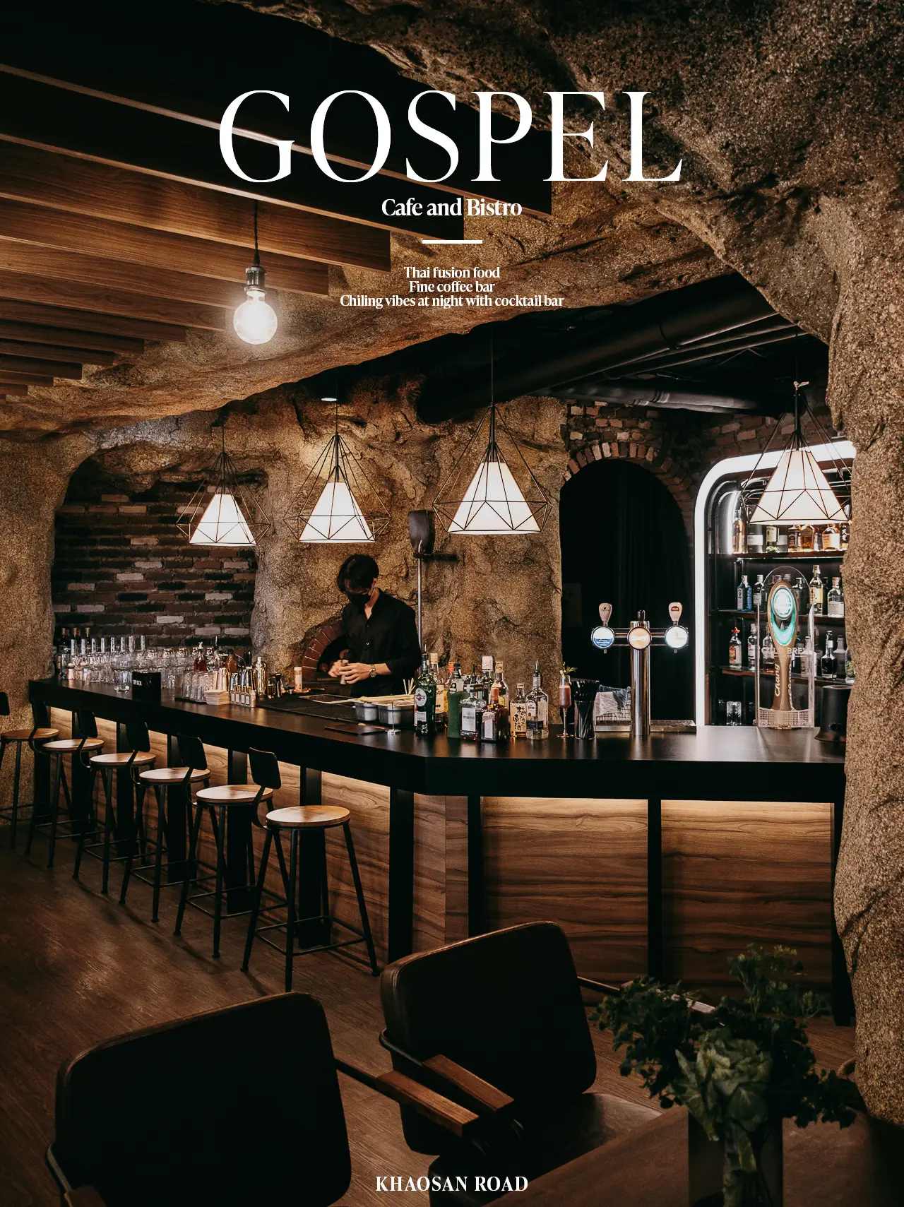 Gospel Cafe & Bistro คาเฟ่บรรยากาศถ้ำลับ ถนนข้าวสาร | แกลเลอรีที่โพสต์ ...