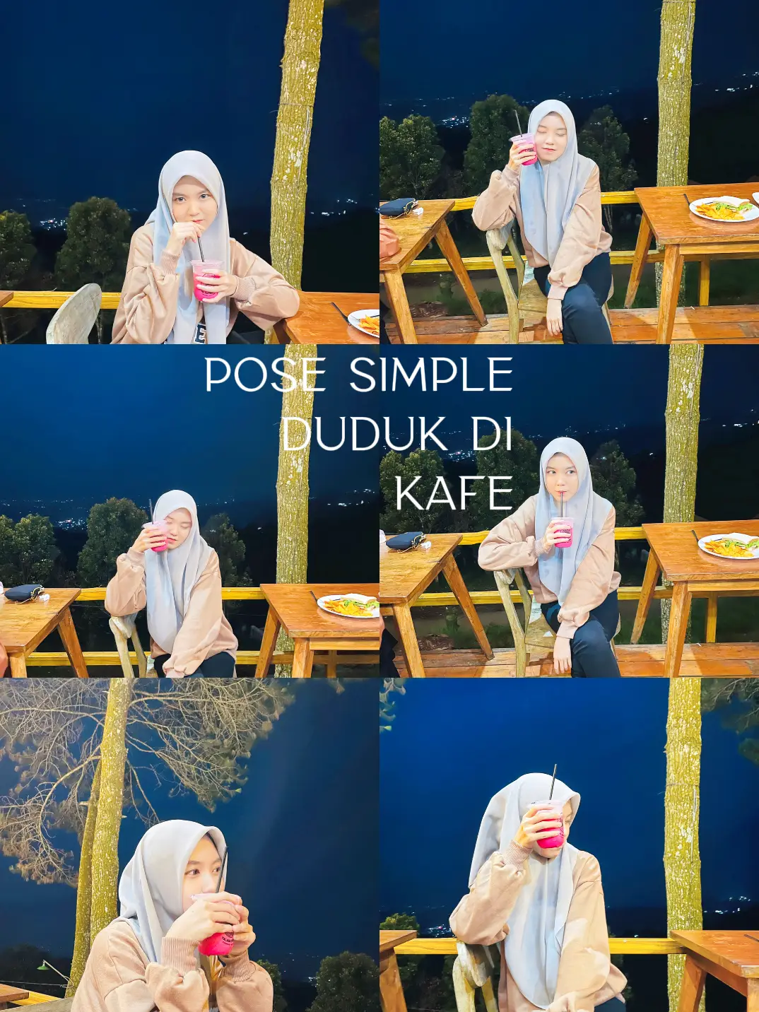Pose simple duduk di kafe | แกลเลอรีที่โพสต์โดย Mey🐼 | Lemon8