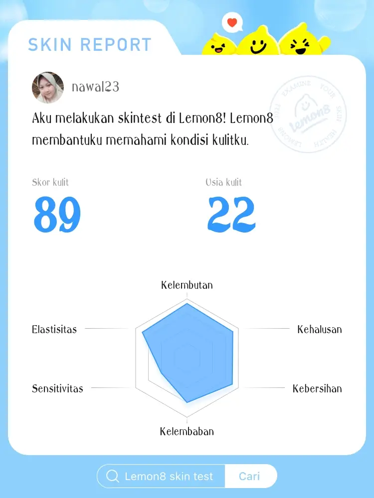 Laporan Kulit Saya | Galeri diposting oleh Nawa 123 | Lemon8