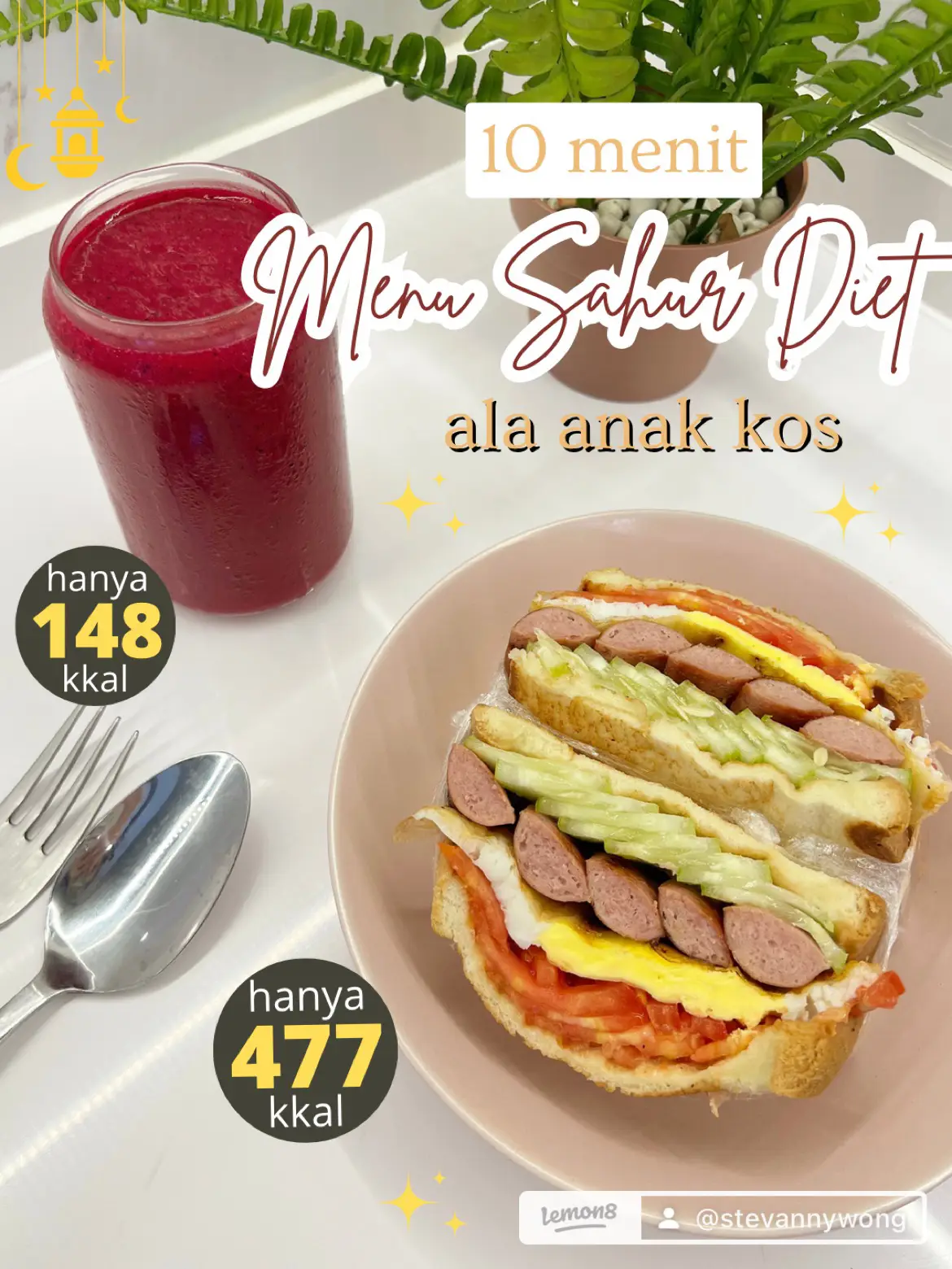 👍🏻10 MENIT MENU SAHUR DIET ANAK KOS👍🏻 SATSETSATSET | Galeri diposting ...