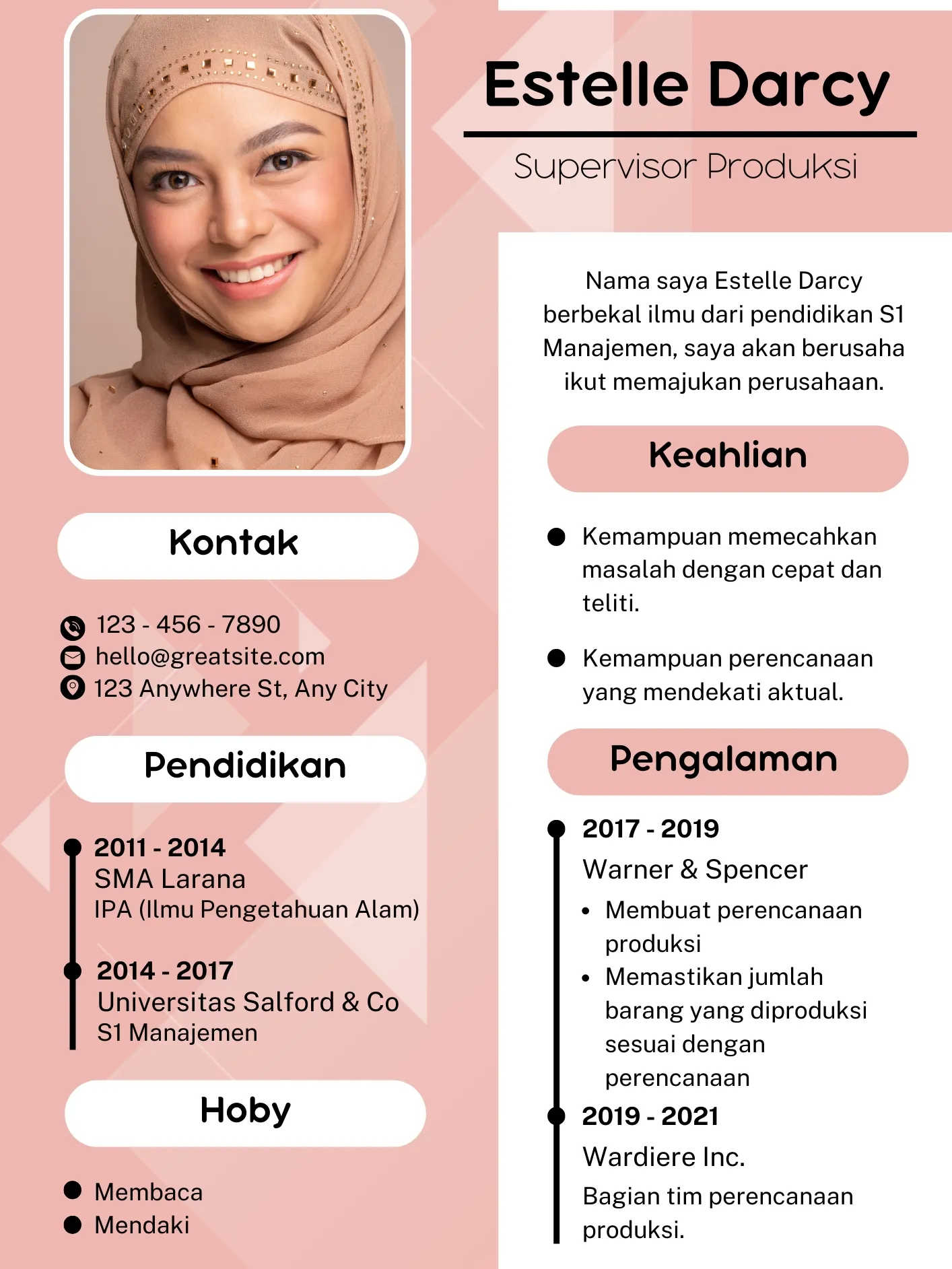 CV PDF | Galeri diposting oleh Amelia | Lemon8