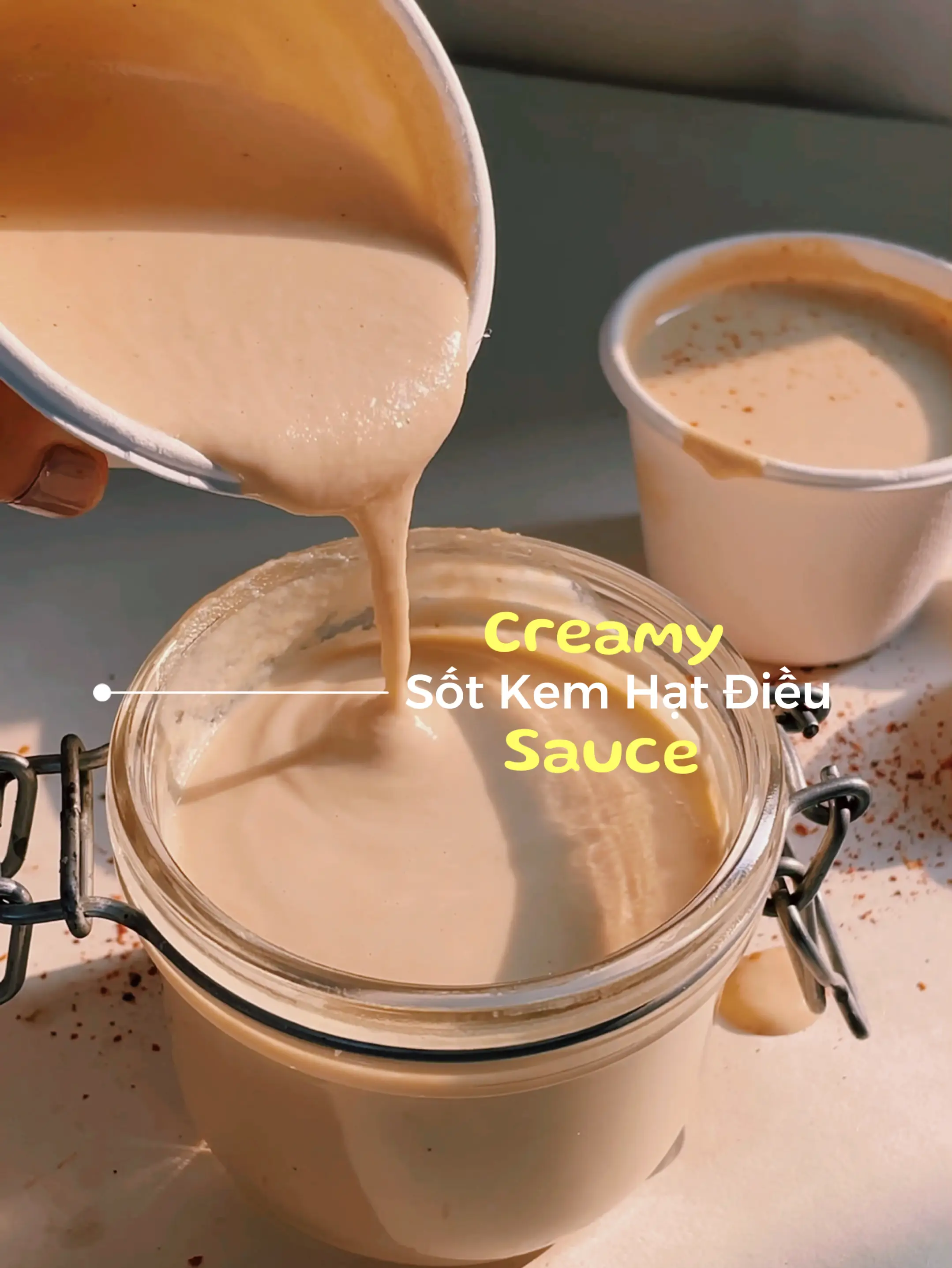 SỐT KEM HẠT ĐIỀU (Cashew Sauce | วิดีโอที่เผยแพร่โดย junglespantry | Lemon8