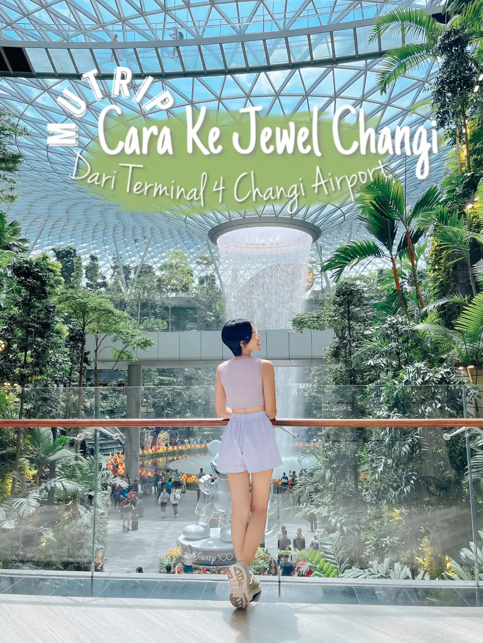 Cara ke Jewel Changi dari Terminal 4 Changi | Galeri diposting oleh Mutiaradewi | Lemon8