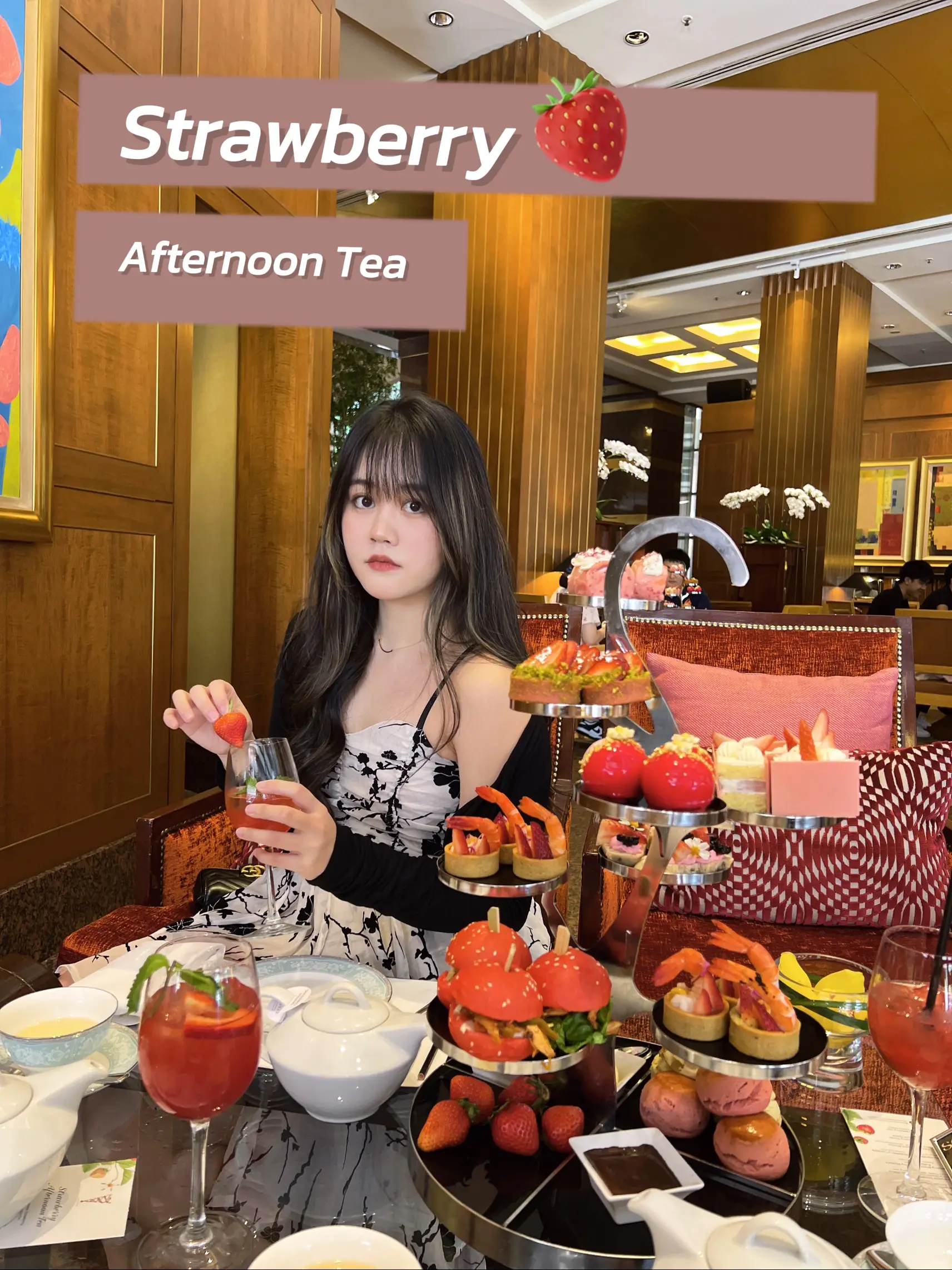 Strawberry Afternoon Tea in Singapore 🇸🇬 | Video published by Lynn🪄 | Lemon8