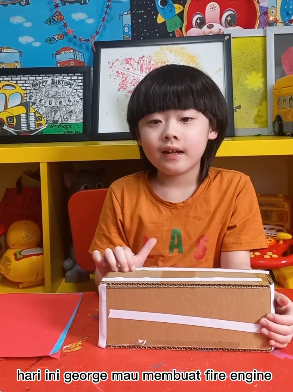 george membuat mainan fire engine | Video dipublikasikan oleh George Riven | Lemon8