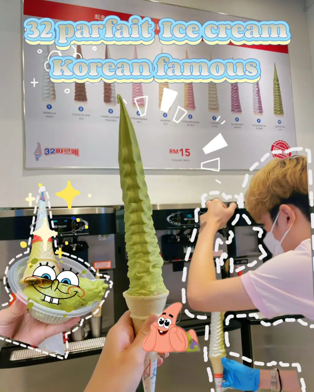 Korea famous 32 parfait ice cream review !! | Galeri disiarkan oleh ...