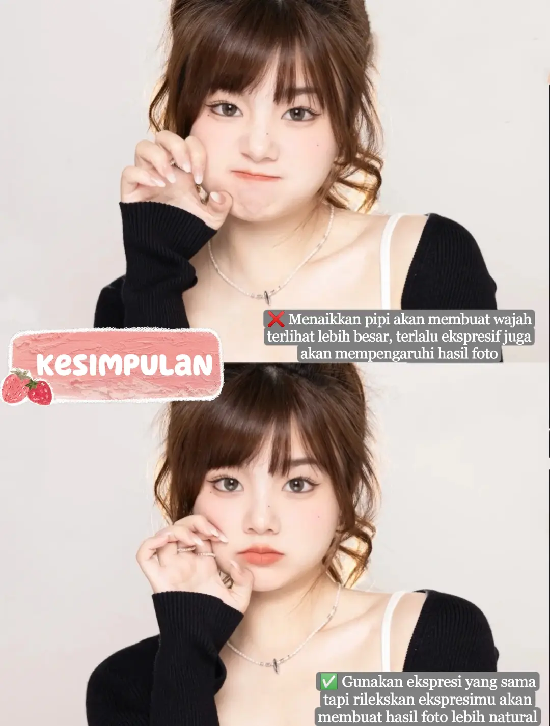 12 Tips Foto Untuk Muka Bulat Persegi🥰💯 | Galeri diposting oleh Lets ...