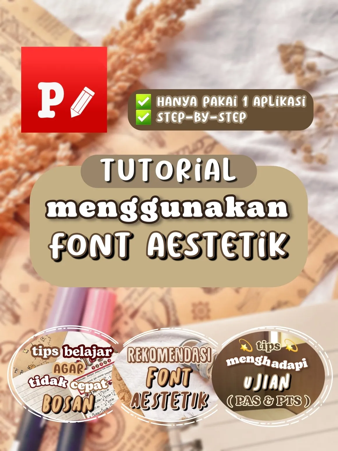 tutorial font aestetik ️ | แกลเลอรีที่โพสต์โดย Study and Tips | Lemon8