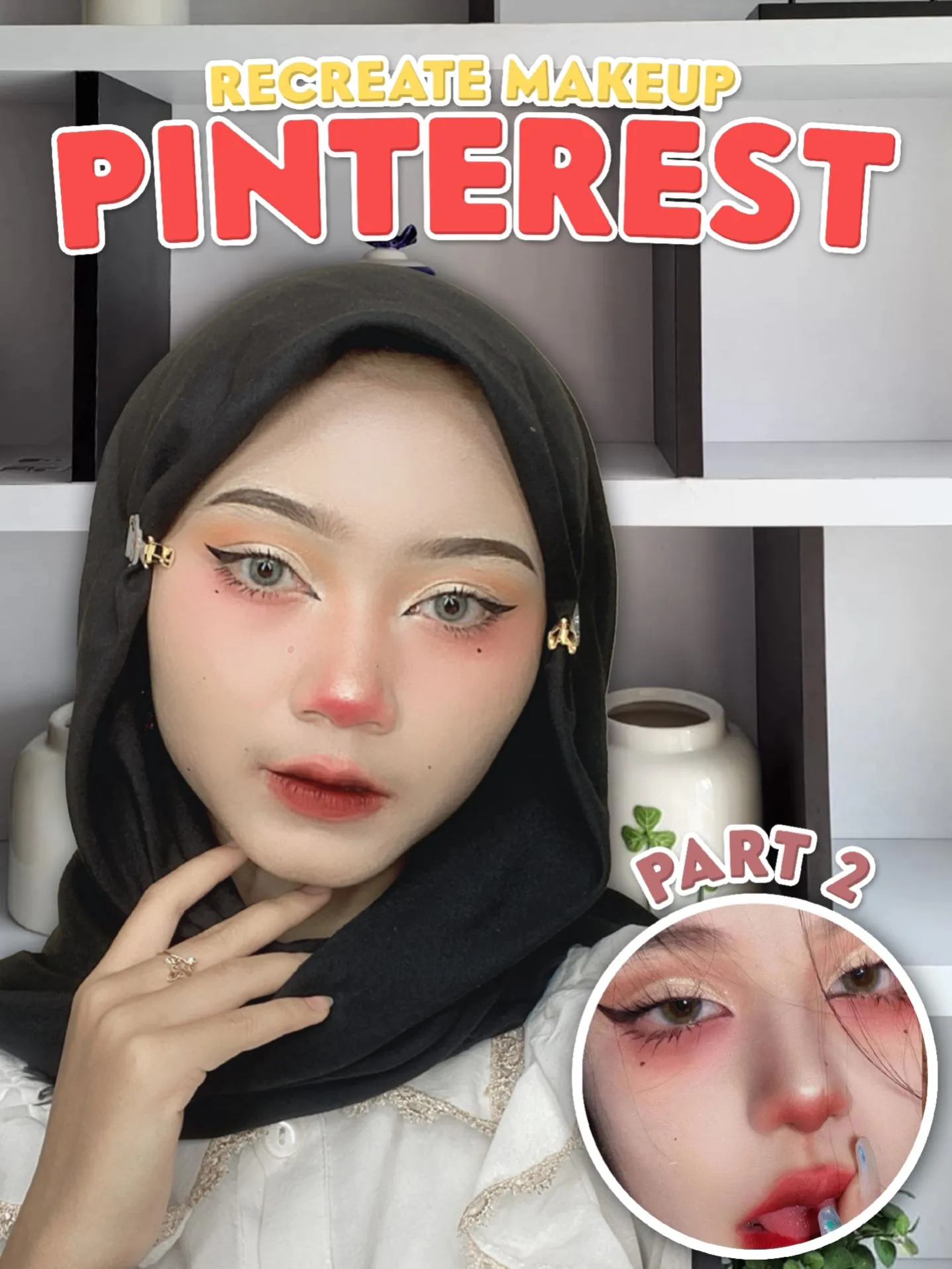 recreate MAKE UP ALA PINTEREST part 2 🖤 | Video dipublikasikan oleh elvinurr | Lemon8