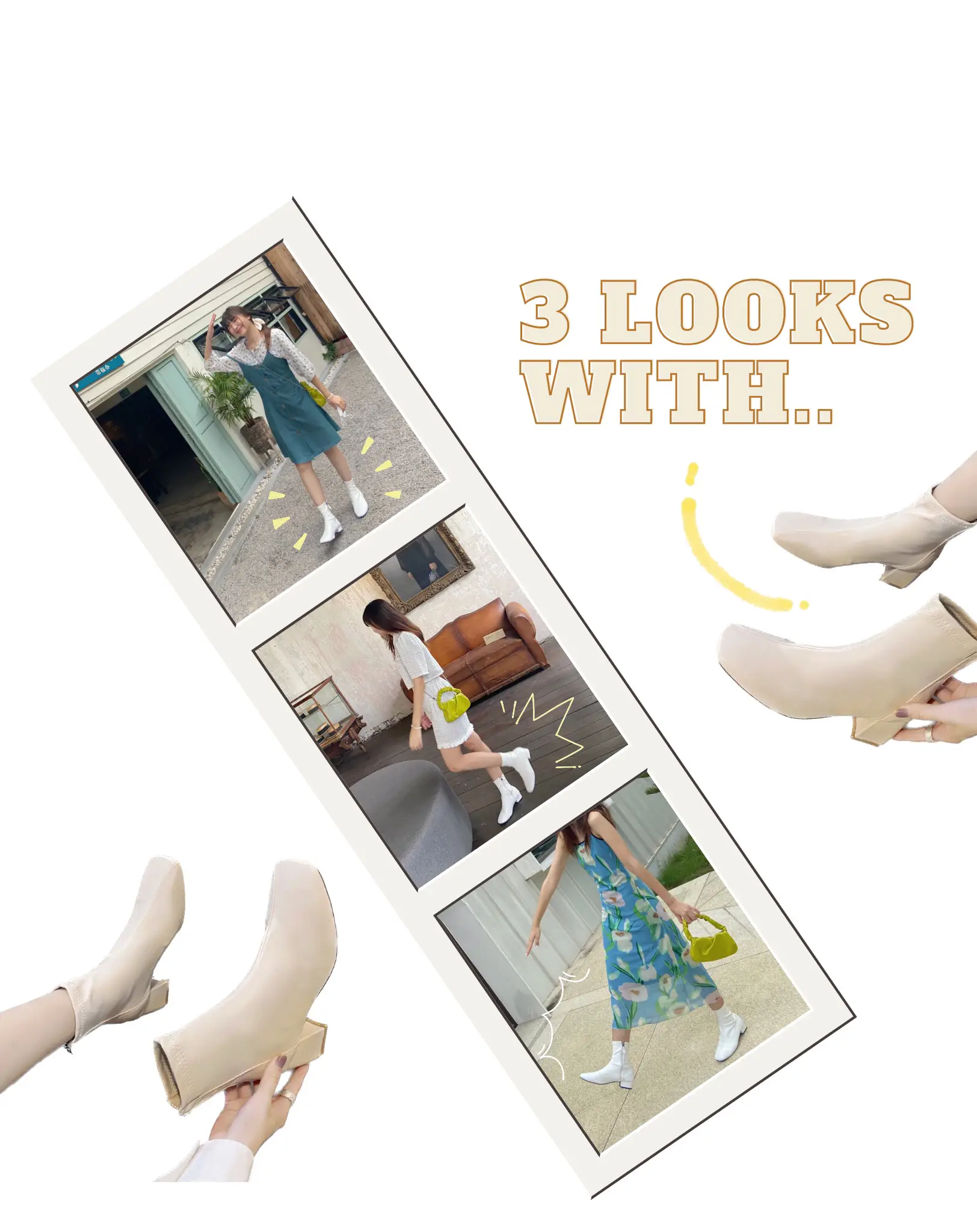 ootd | 3ลุคกับบูทสีขาว🐇🕊 | แกลเลอรีที่โพสต์โดย sesestamp | Lemon8