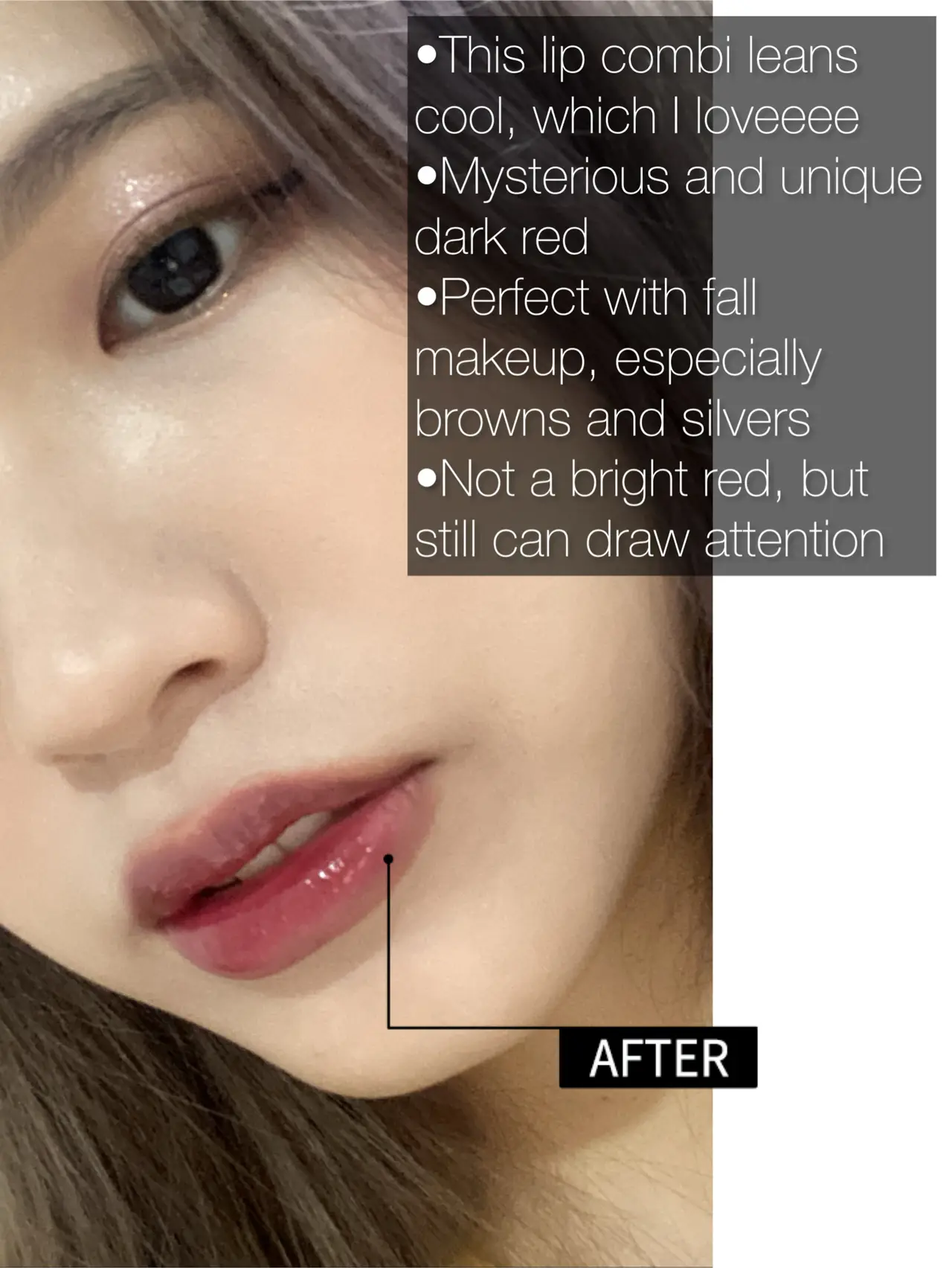 🍁FALL IS HERE!! ️My best dark red glossy lips🔥 | แกลเลอรีที่โพสต์โดย ...