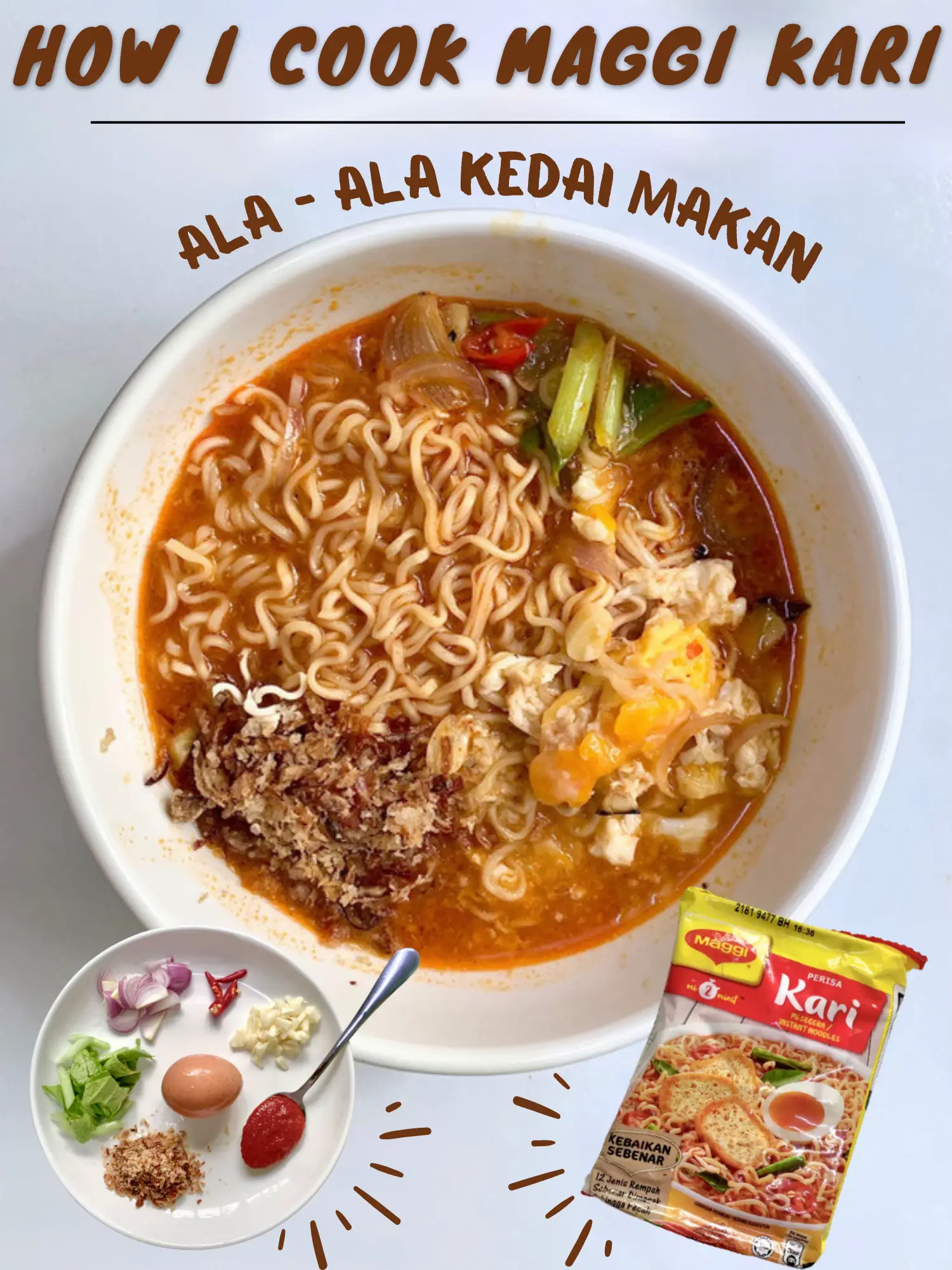How I cook maggi kari ala kedai makan | Galeri disiarkan oleh Yasmin Aminin | Lemon8