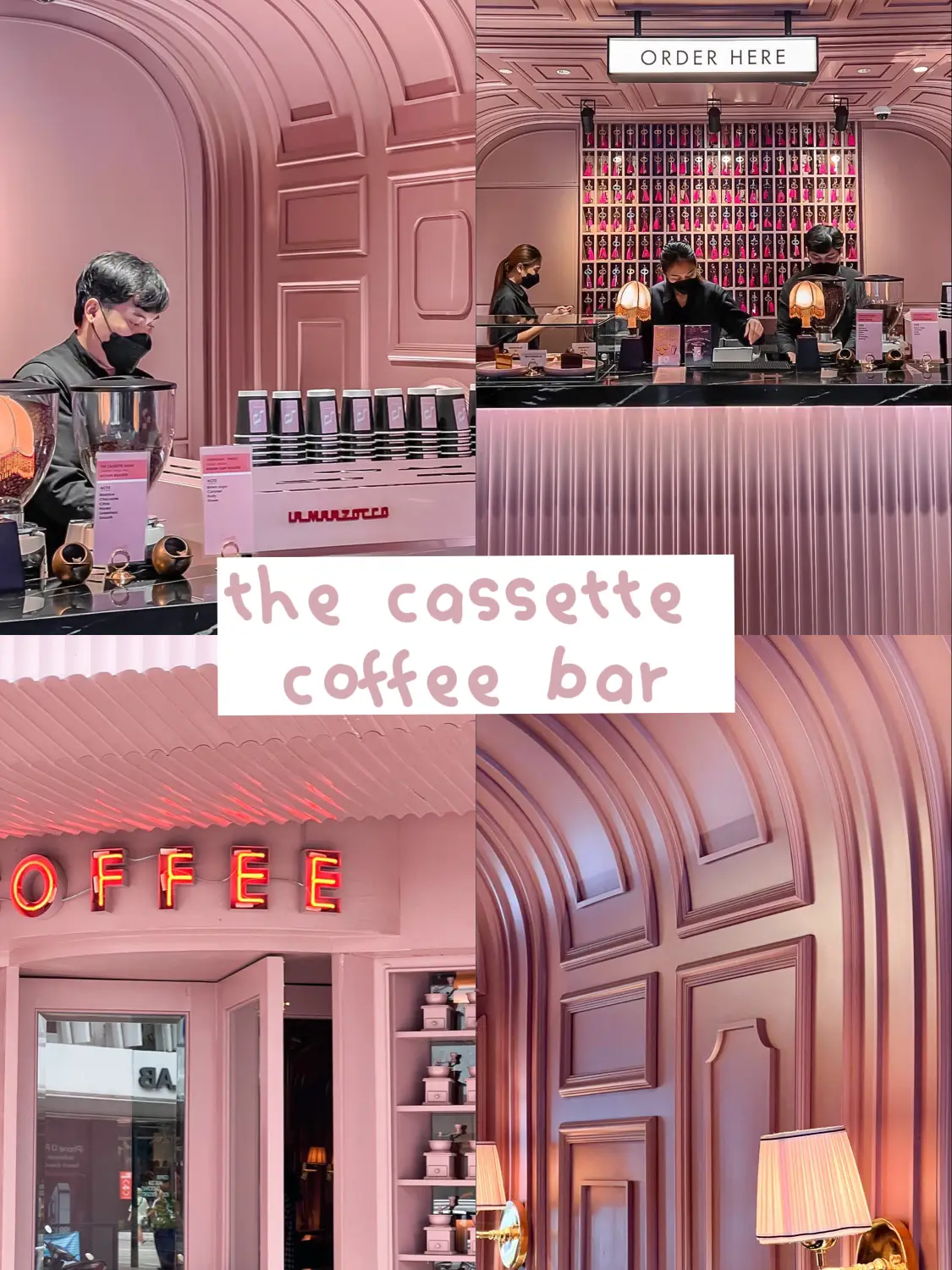 คาเฟ่สีชมพู the cassette coffee bar 💞 | แกลเลอรีที่โพสต์โดย Satapron | Lemon8