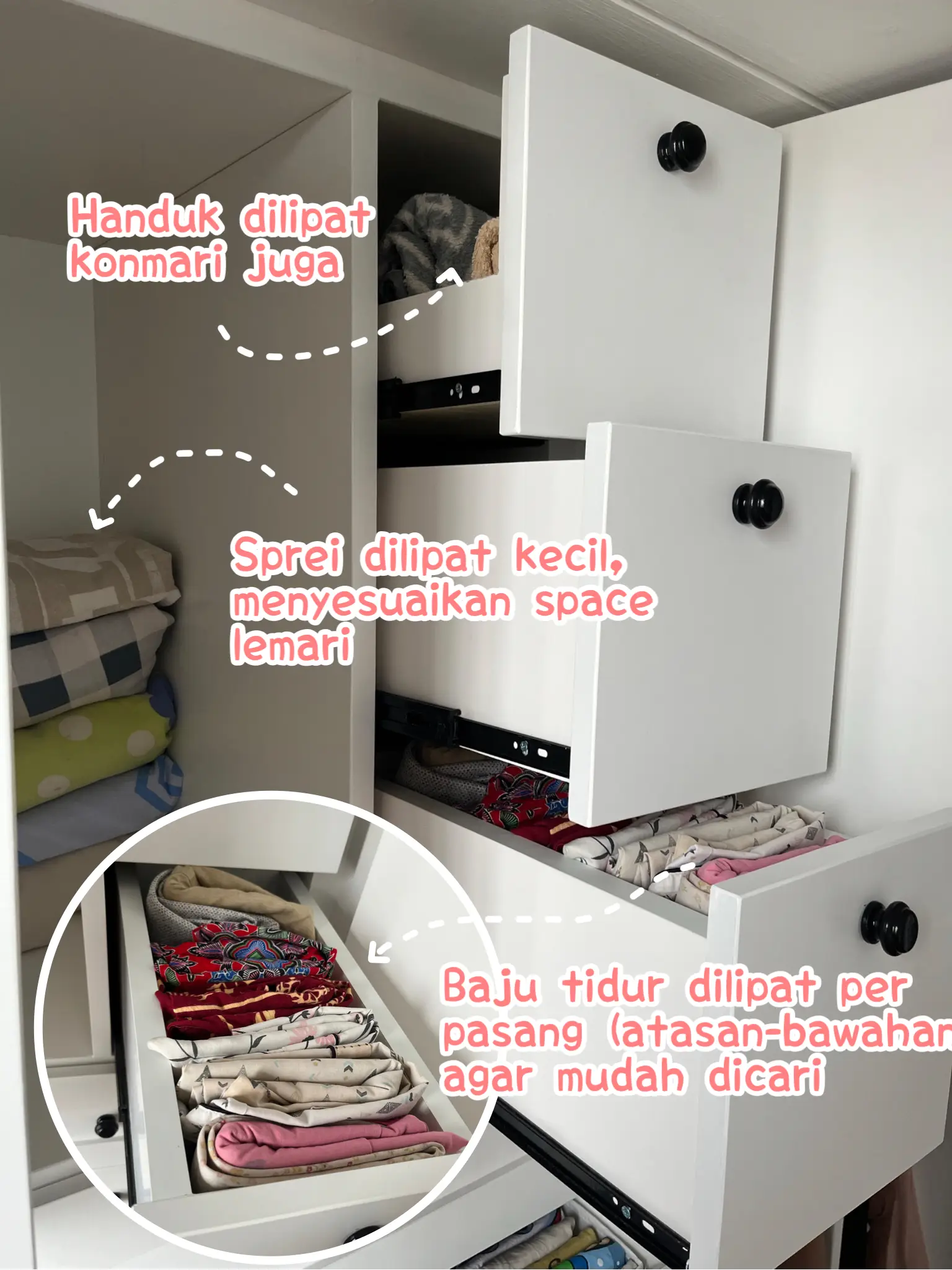 Rahasia lemari SELALU RAPI no more berantakan 👋 ️ | Galeri diposting ...