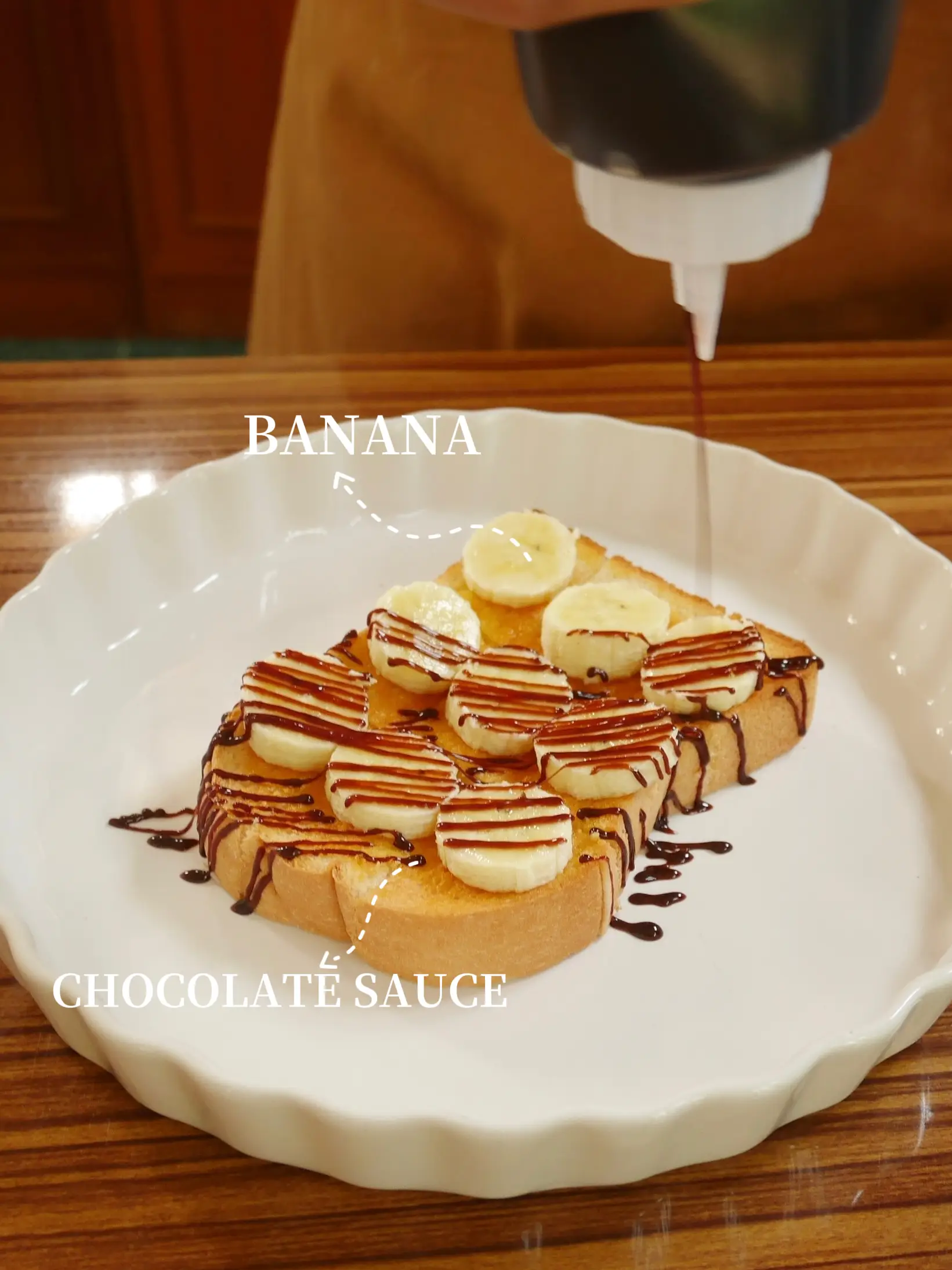 มาทำ Banoffee toast กันนนน 🍌🍫 | แกลเลอรีที่โพสต์โดย วีณาทำขนม 🤍 | Lemon8