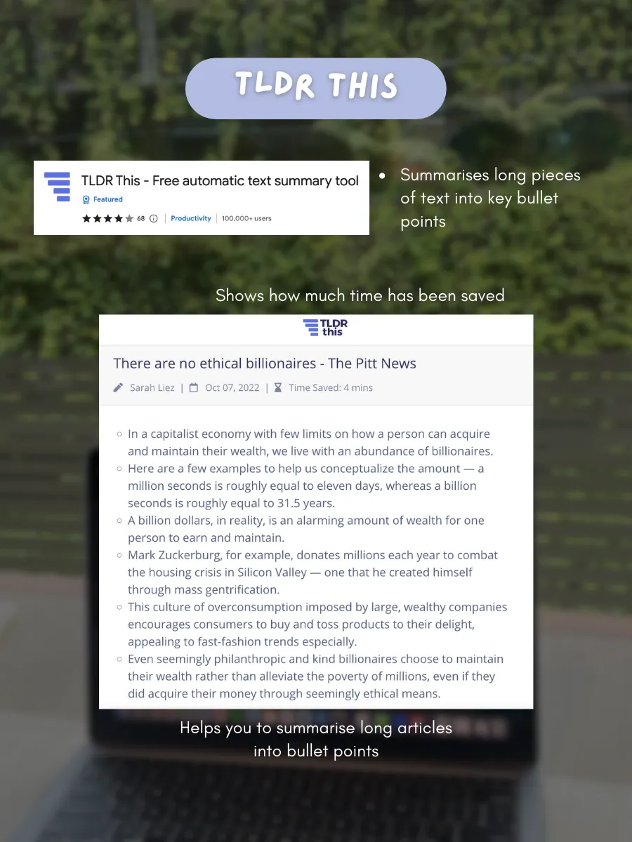 6 MUST-HAVE Chrome Extensions for students 📚 | Gallery posted by clarice *:･ﾟ *。 | Lemon8