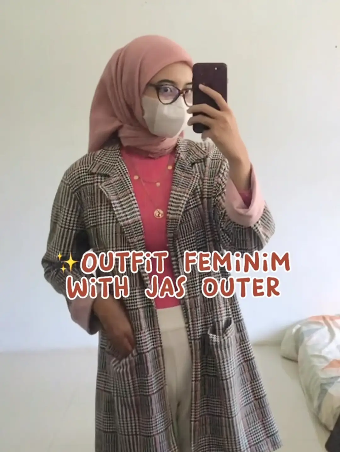 Outfit feminim with jas outer 👗 | Video published by MaudiRiski | Lemon8