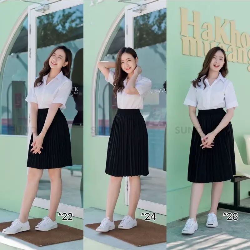 🦄🧚🏻‍♀️กระโปรงพลีทนักศึกษา มีจีบเล็ก/ใหญ่/ทวิท มียาว14ถึง36 | แกลเลอรีที่โพสต์โดย Station mini ...