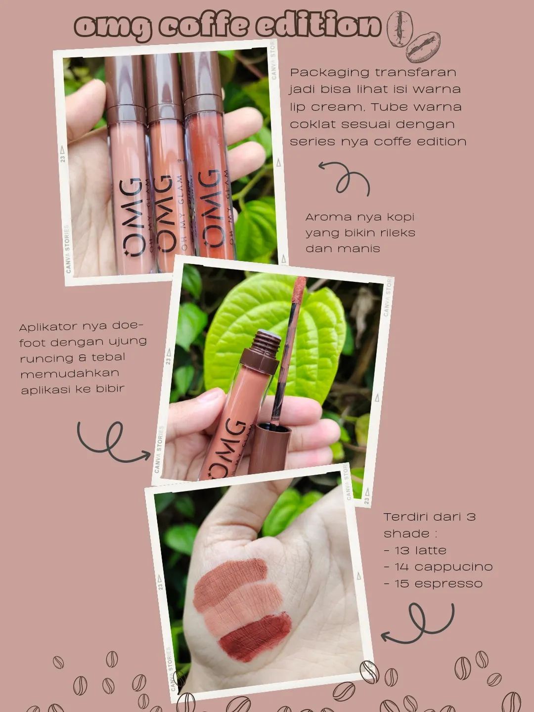 Lip Cream OMG coffe edition☕ | Galeri diposting oleh Diasty Ayuni F | Lemon8